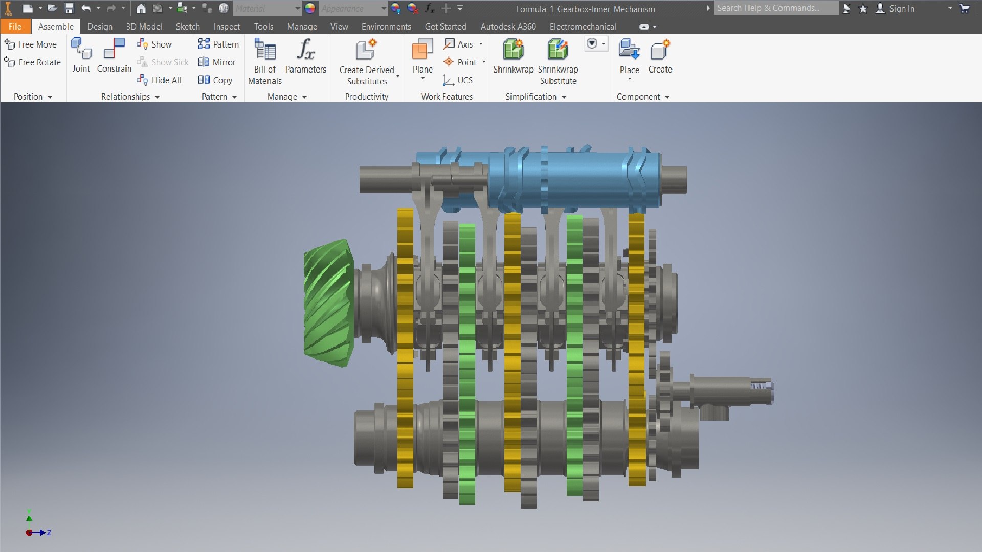 3D F1-gearbox-mechanism 3d Model Model - TurboSquid 2330114