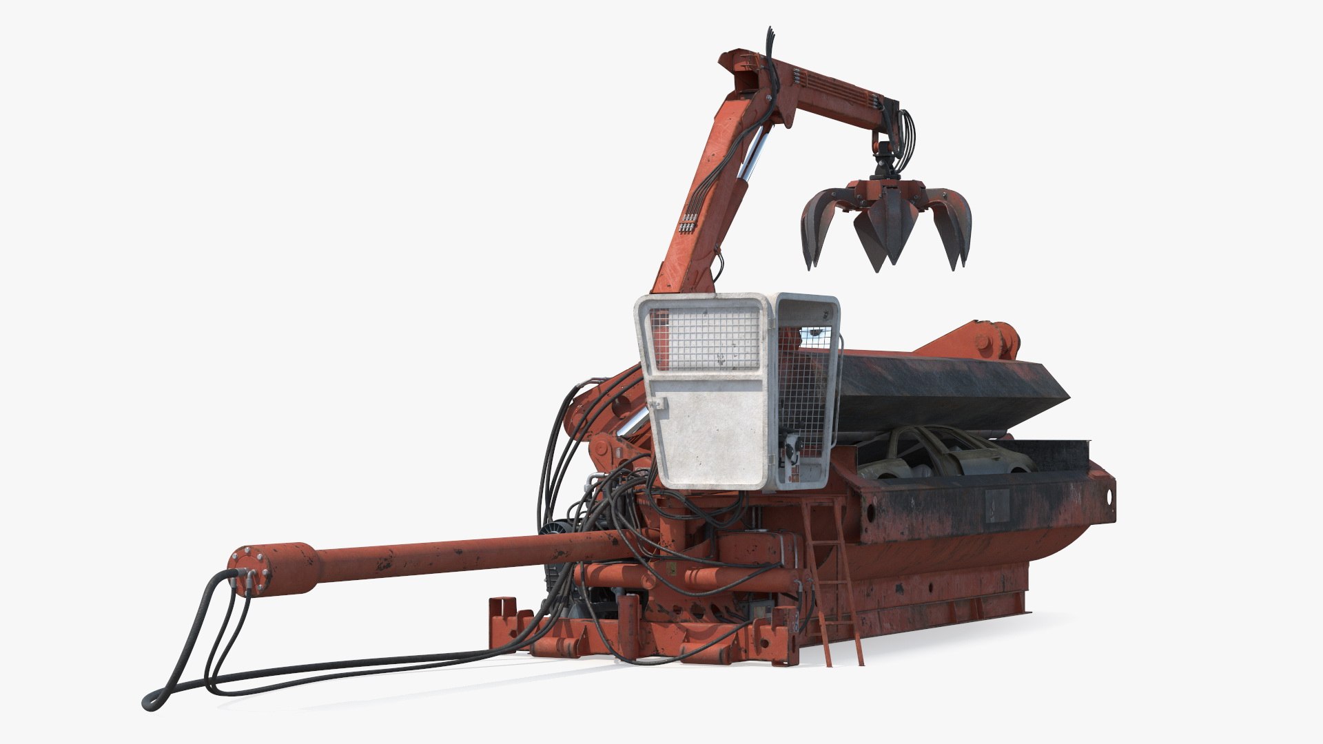 3D Portable Metal Baler With Scrap Car - TurboSquid 2359967