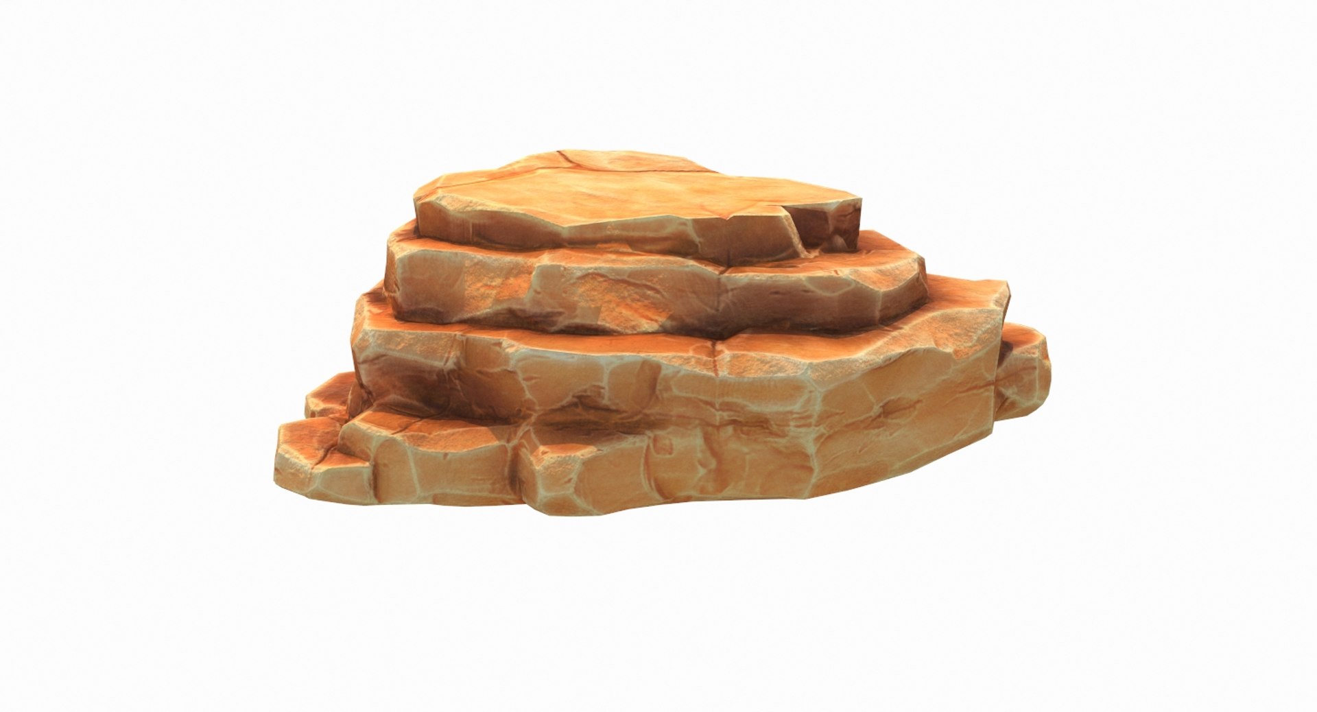 Blocky Cliff 3D Model - TurboSquid 1319197