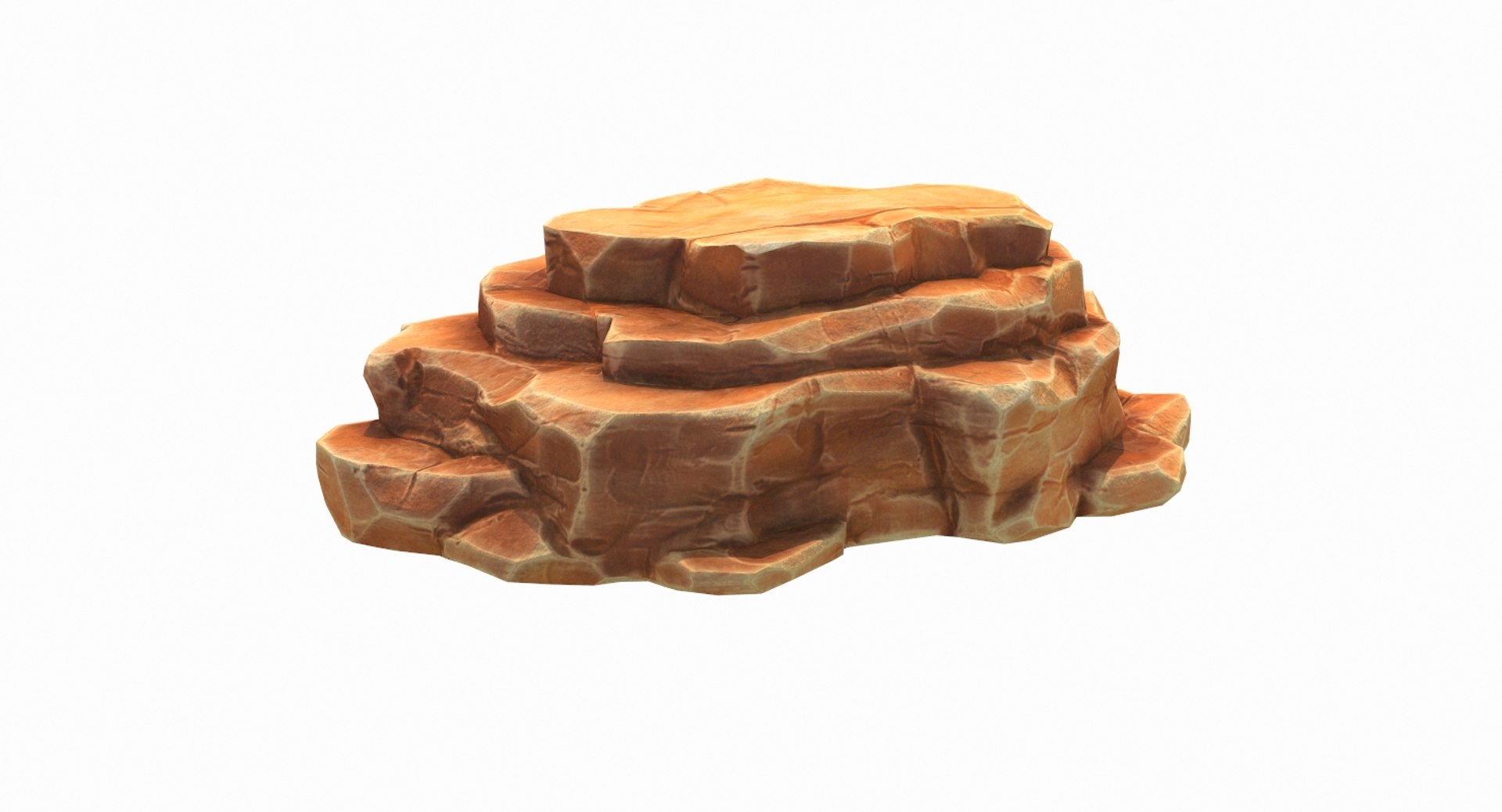 Blocky Cliff 3D Model - TurboSquid 1319197