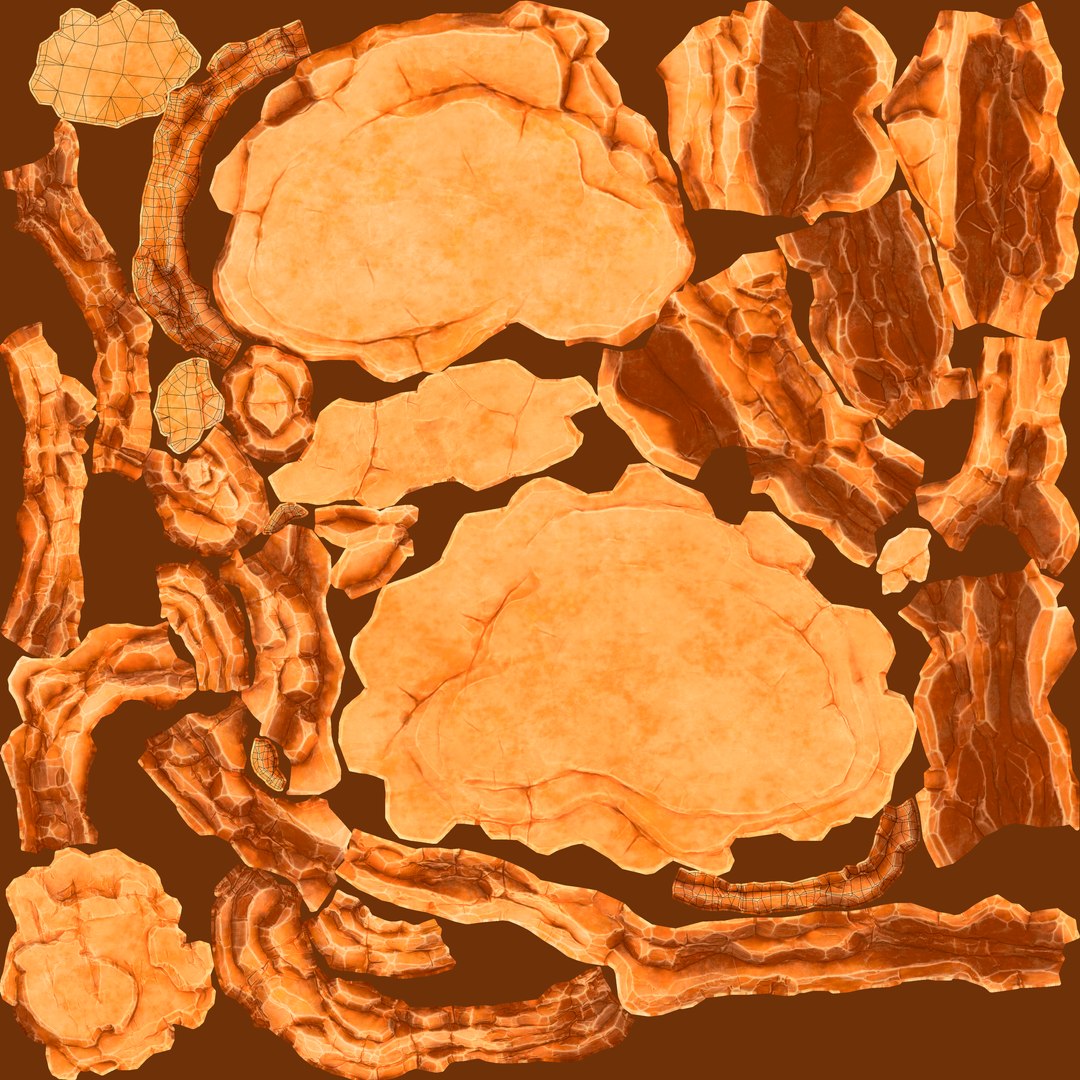 Blocky cliff 3D model - TurboSquid 1319197