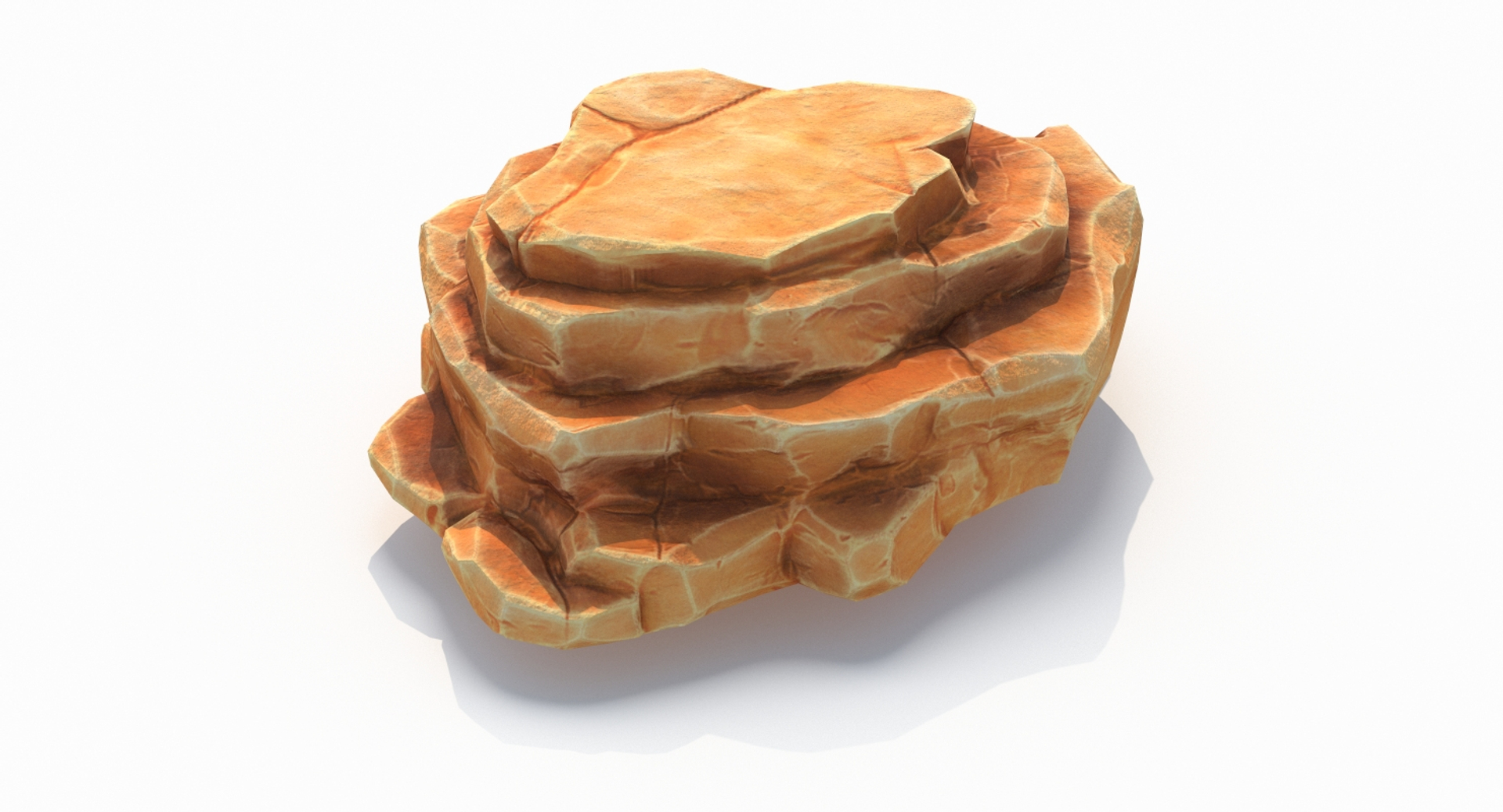 Blocky Cliff 3D Model - TurboSquid 1319197