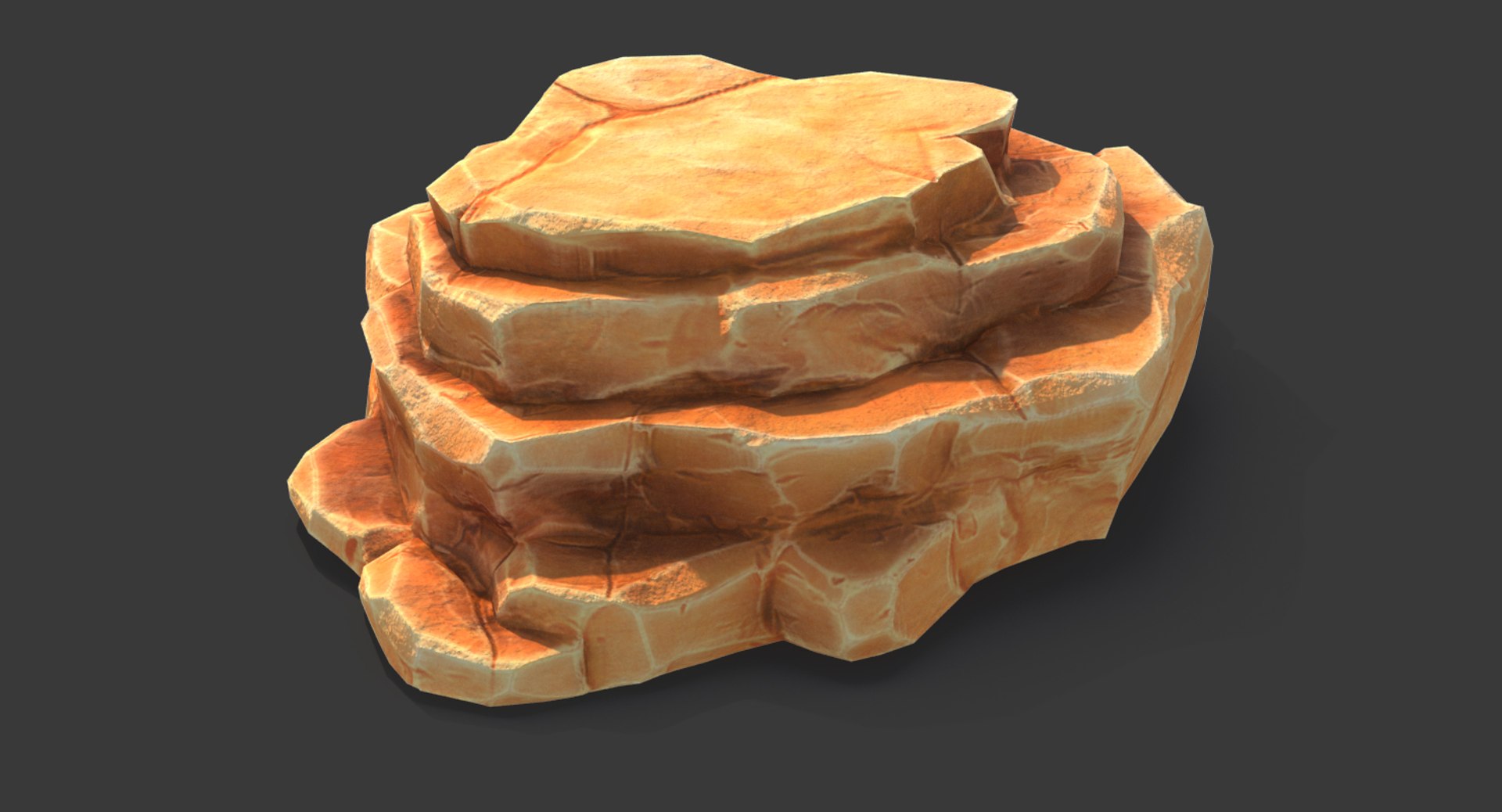 Blocky Cliff 3D Model - TurboSquid 1319197