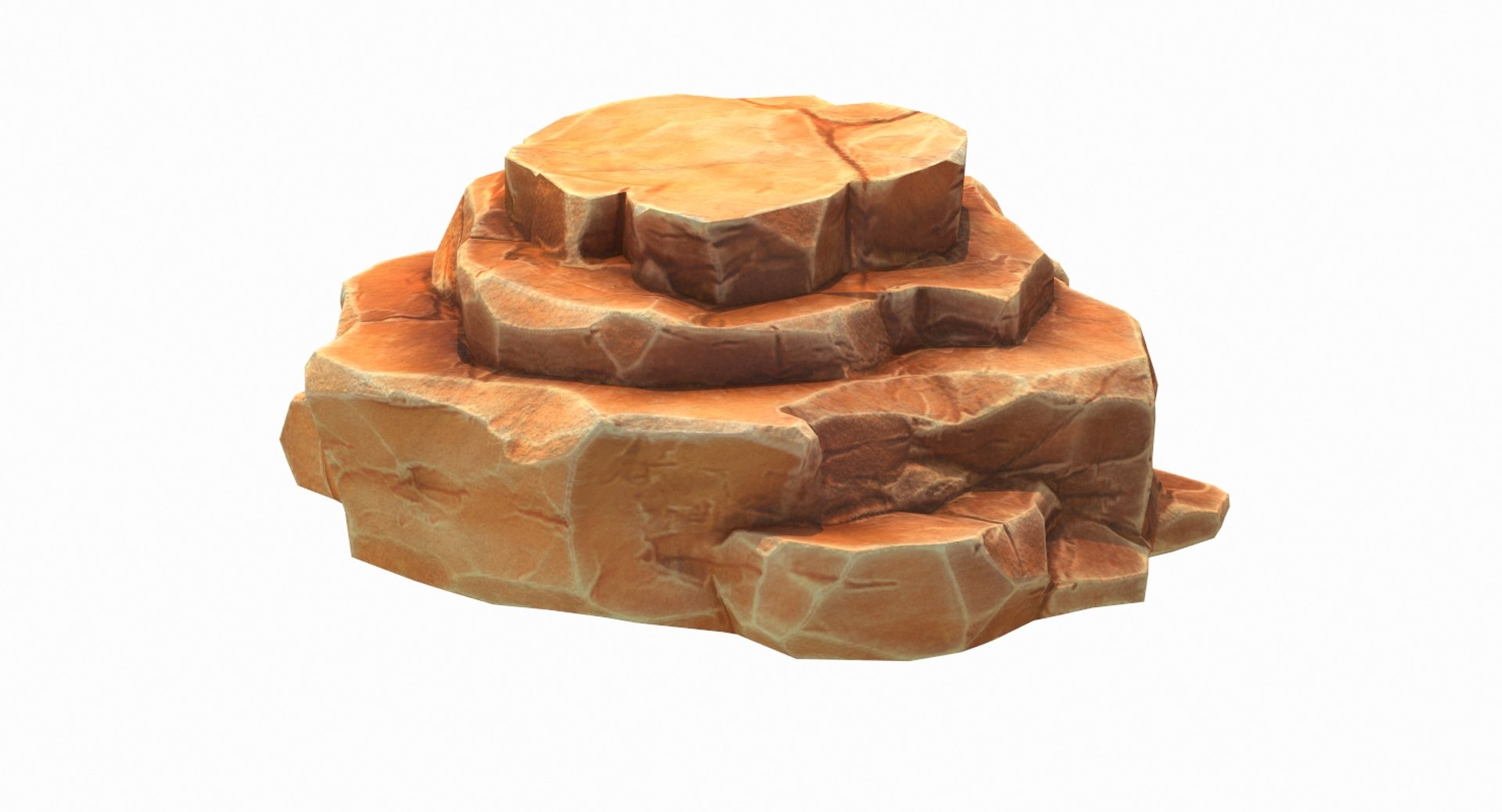 Blocky Cliff 3D Model - TurboSquid 1319197