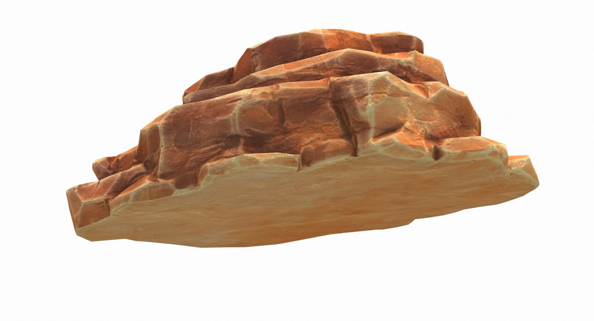 Blocky Cliff 3D Model - TurboSquid 1319197