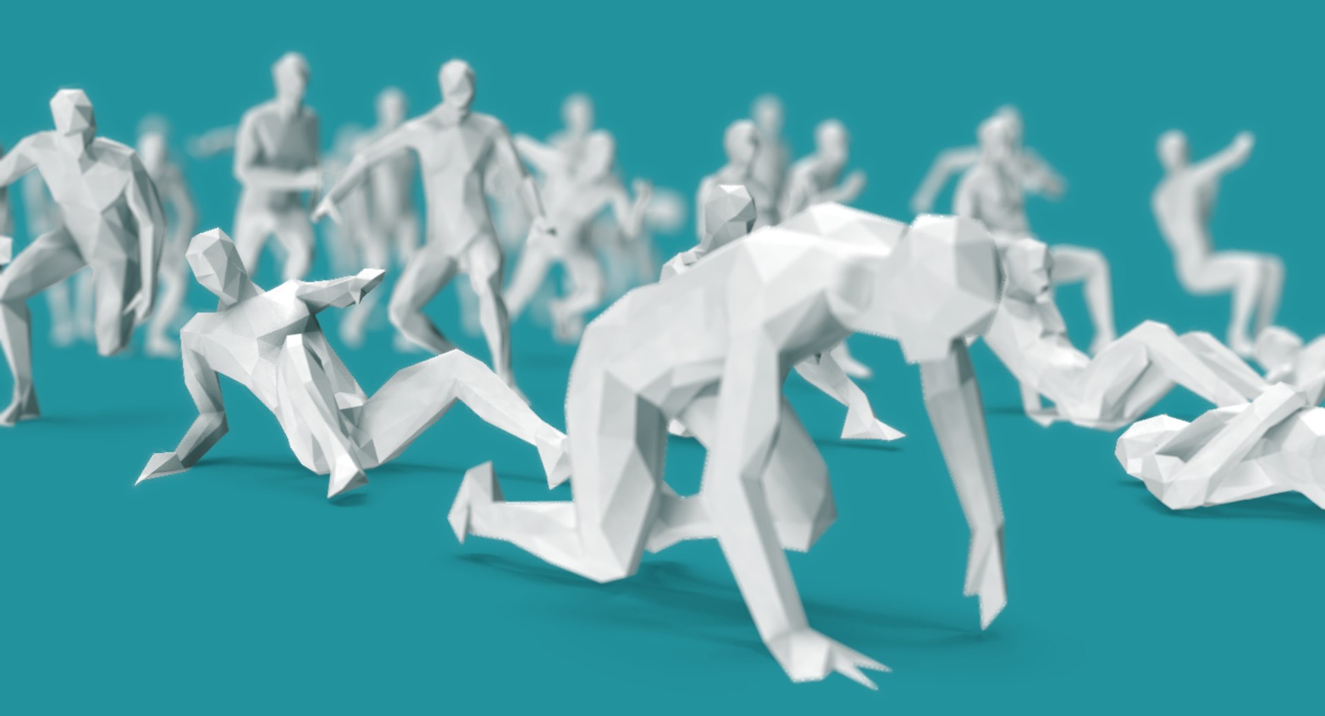 Poses Walking Sitting Running 3D - TurboSquid 1243043