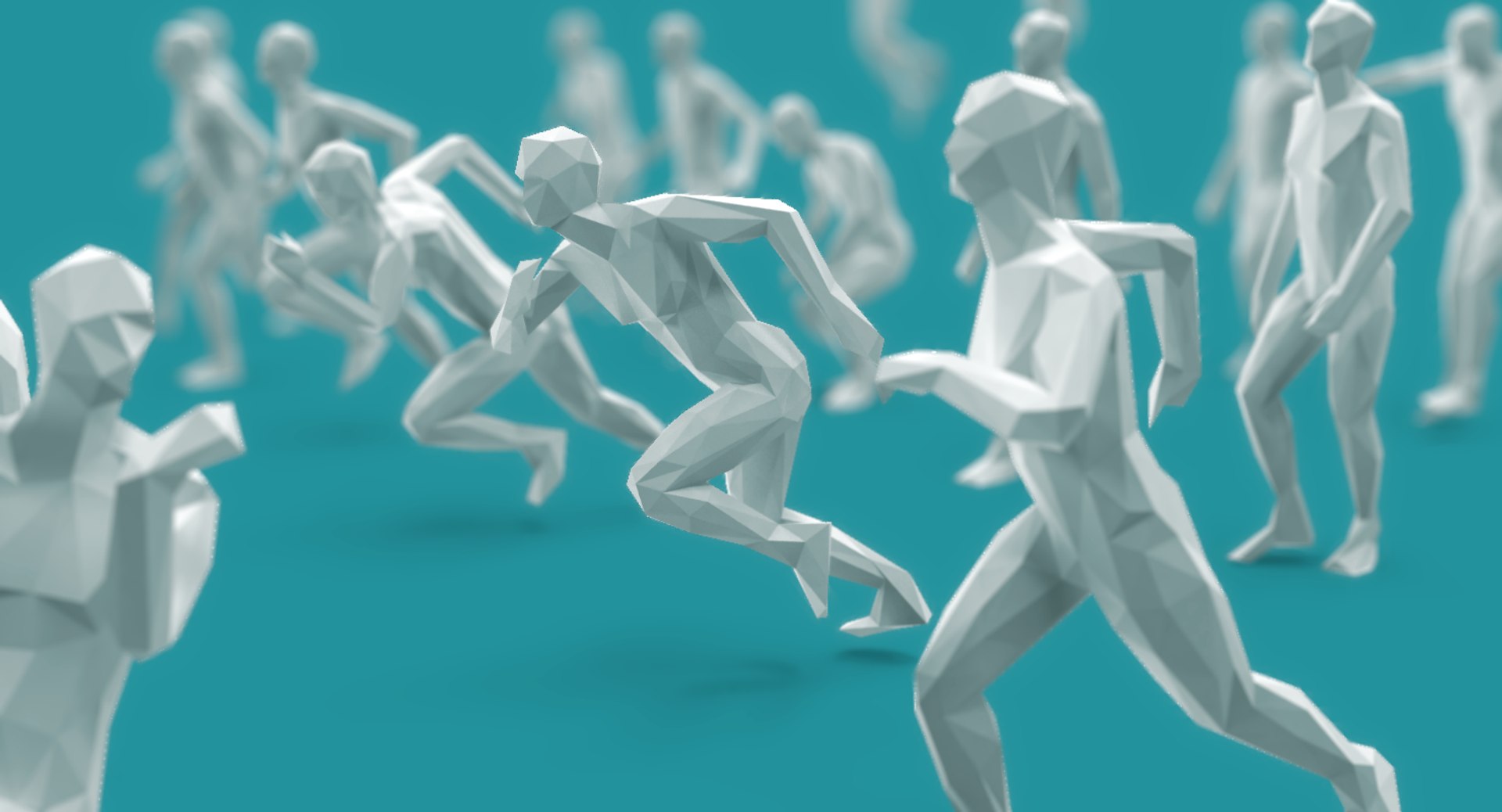 Poses Walking Sitting Running 3D - TurboSquid 1243043