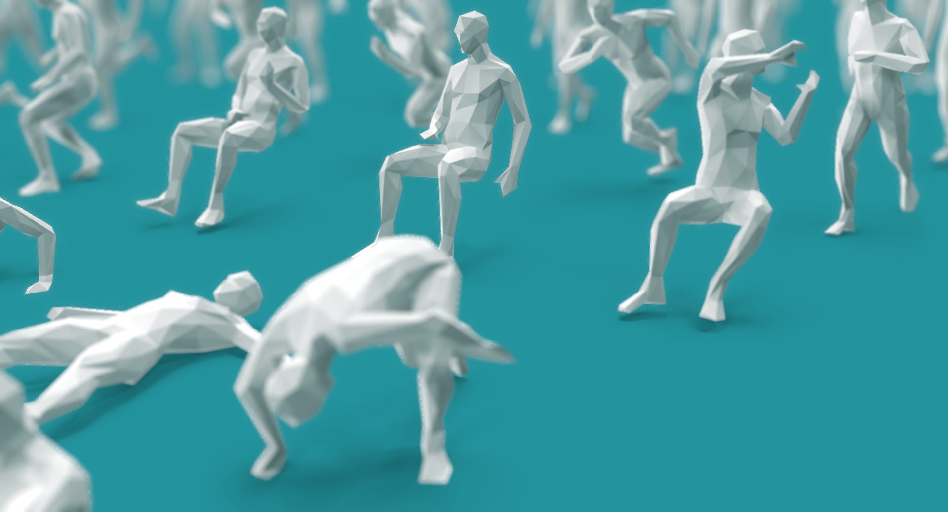 Poses Walking Sitting Running 3D - TurboSquid 1243043