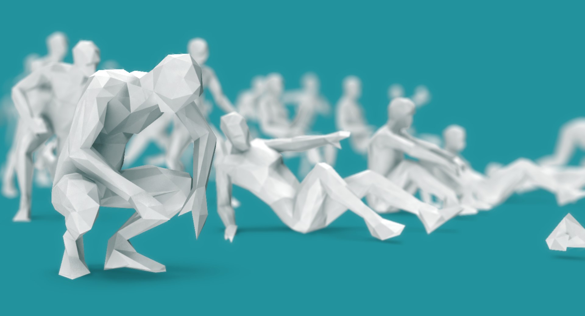 Poses Walking Sitting Running 3D - TurboSquid 1243043