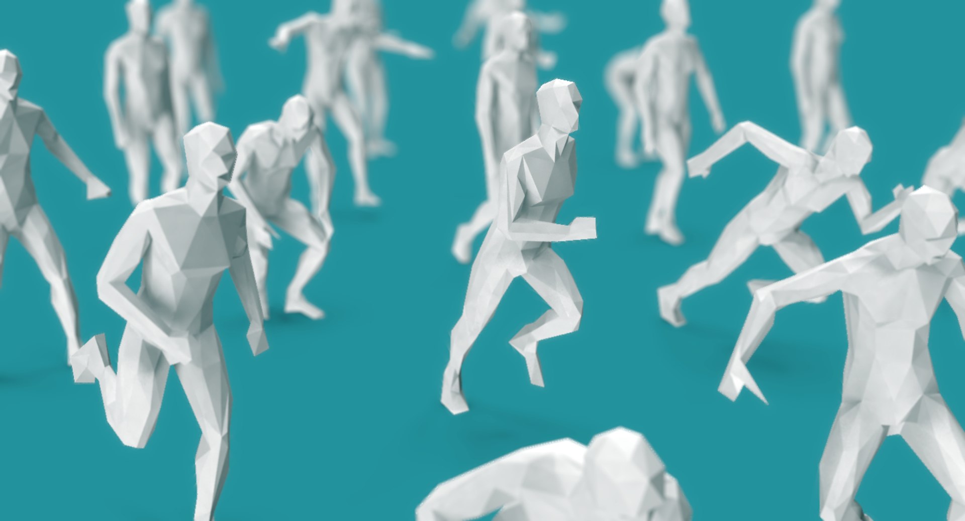 Poses Walking Sitting Running 3D - TurboSquid 1243043