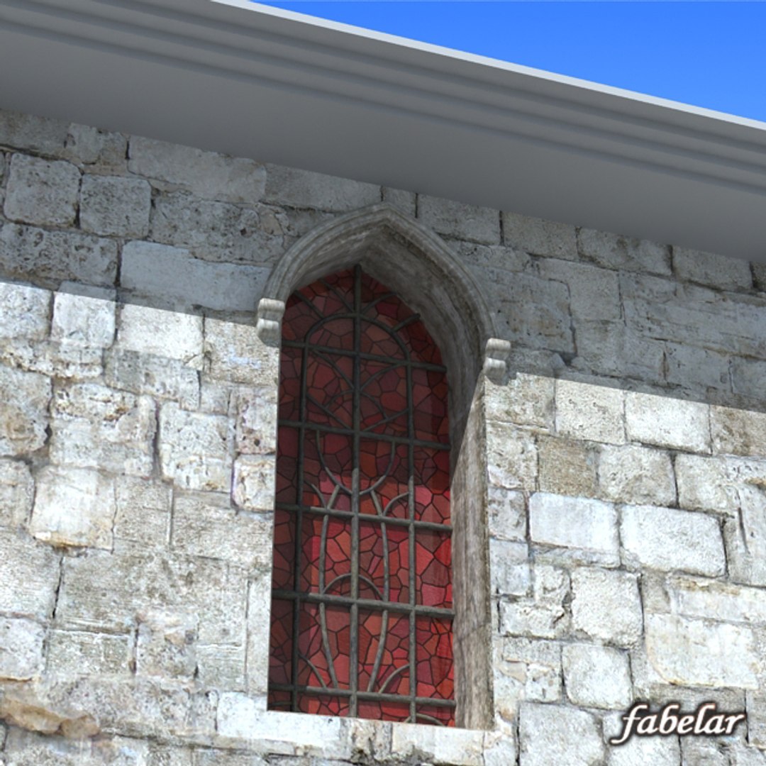 stained glass window 3d max