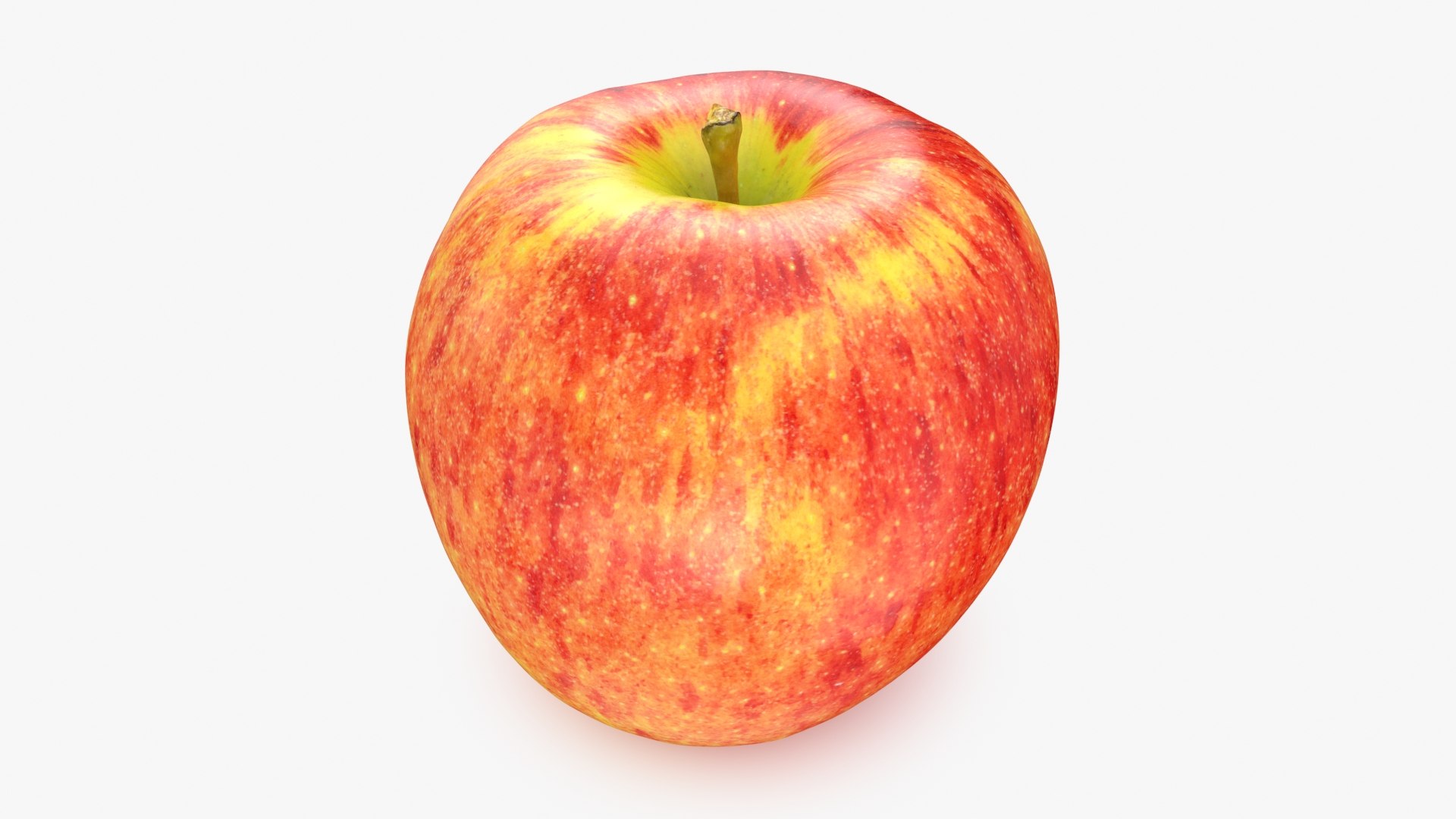 3D Large Gala Apple 02 Model - TurboSquid 2257705