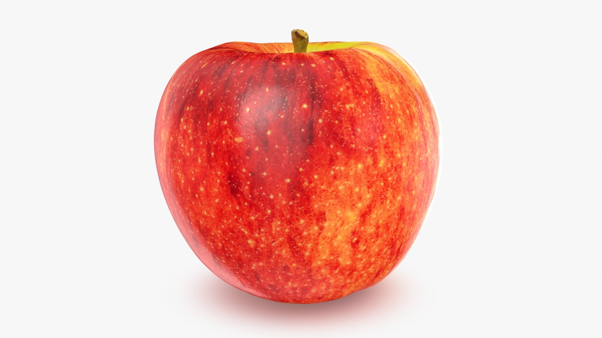 3D Large Gala Apple 02 Model - TurboSquid 2257705