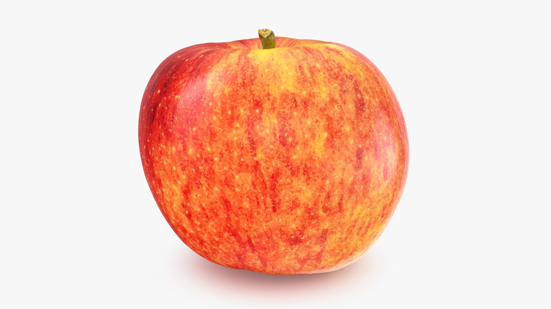 3D Large Gala Apple 02 Model - TurboSquid 2257705