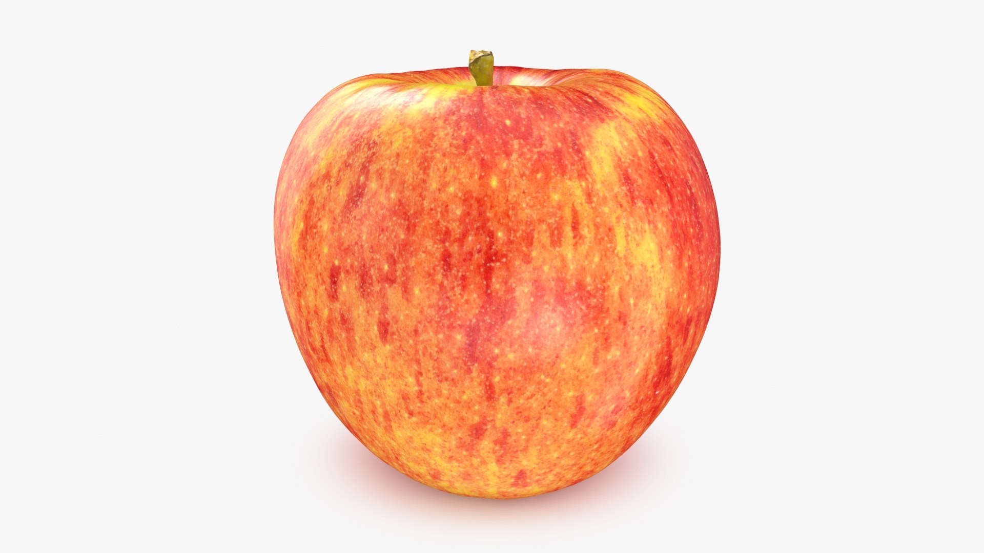 3D Large Gala Apple 02 Model - TurboSquid 2257705
