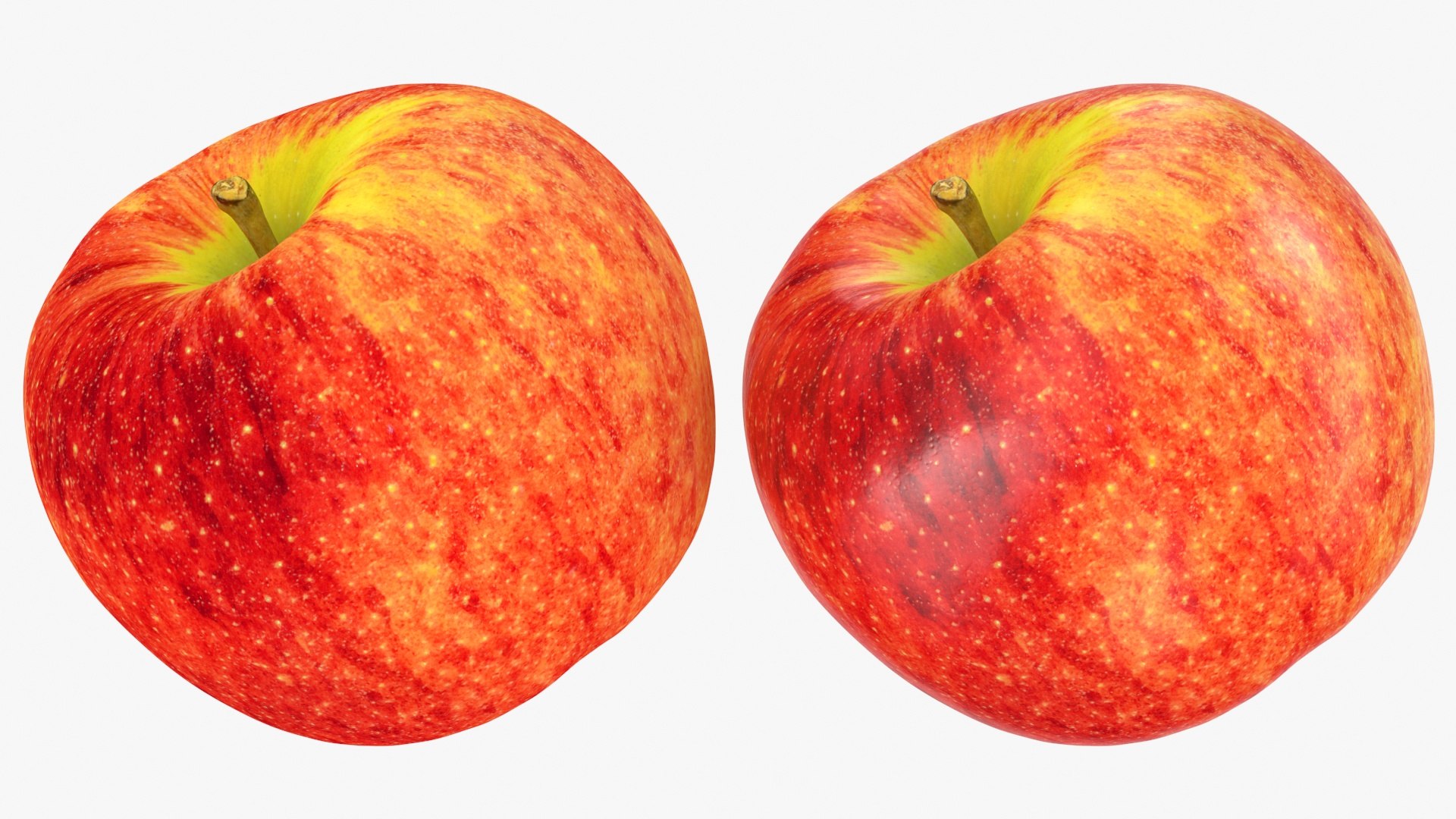 3D Large Gala Apple 02 Model - TurboSquid 2257705