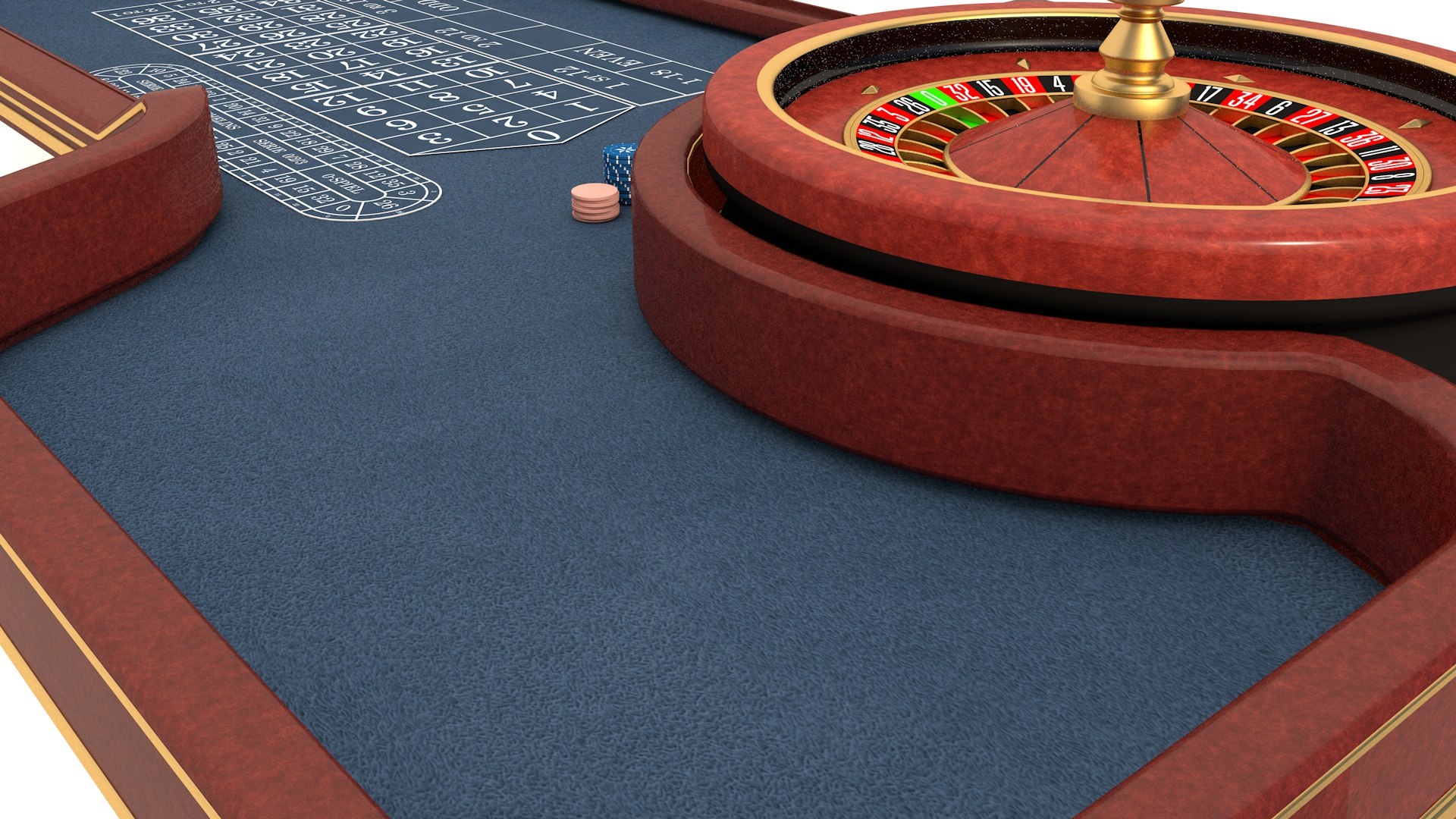 Roulette Table And Craps Table 3D Model - TurboSquid 1883111