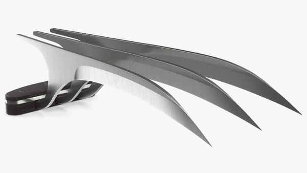3D stainless steel wolverine claws - TurboSquid 1685725