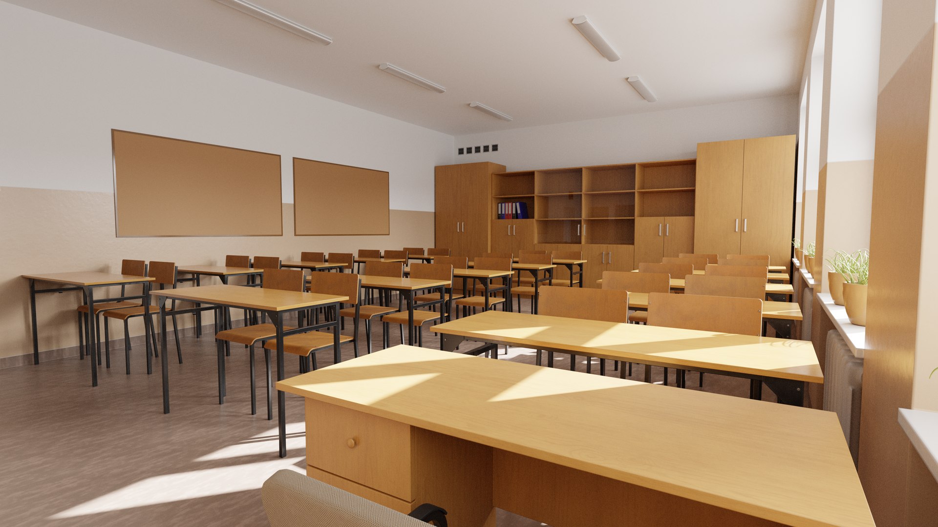 3D Classroom - TurboSquid 2023469