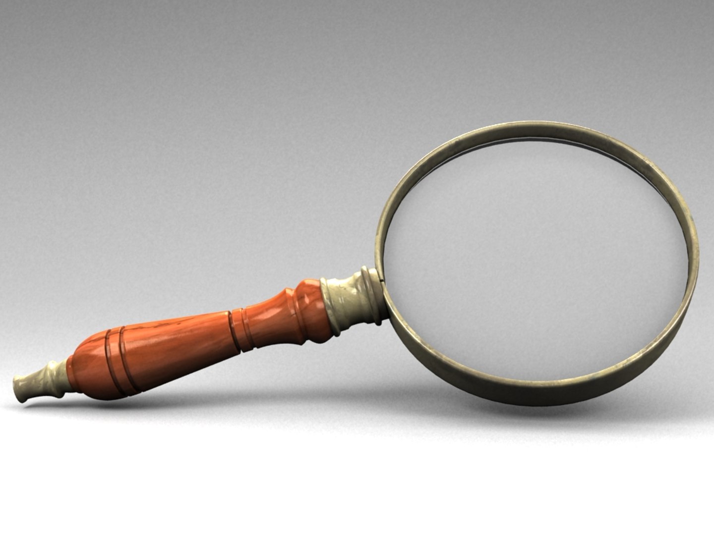 3d Model Of Old Magnifier Glass