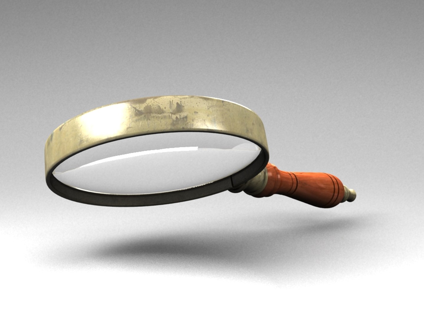 3d Model Of Old Magnifier Glass