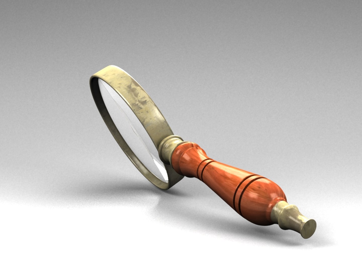 3d Model Of Old Magnifier Glass