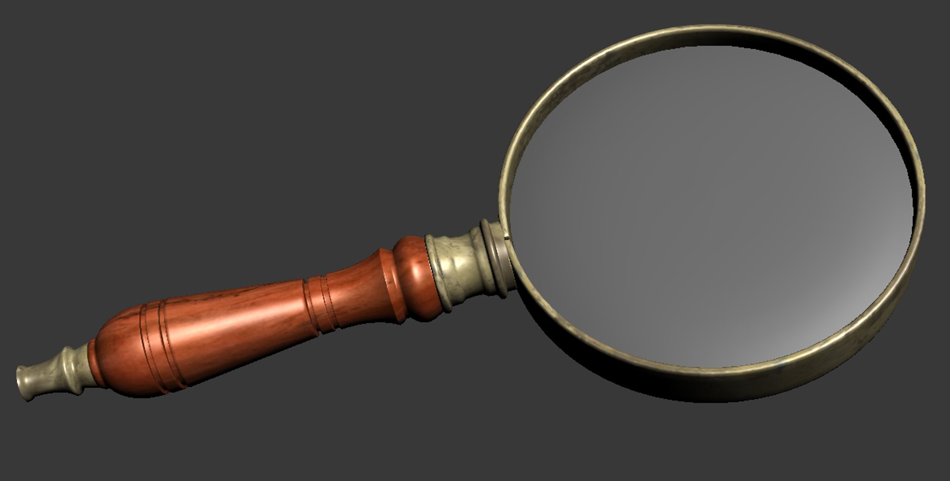 3d Model Of Old Magnifier Glass