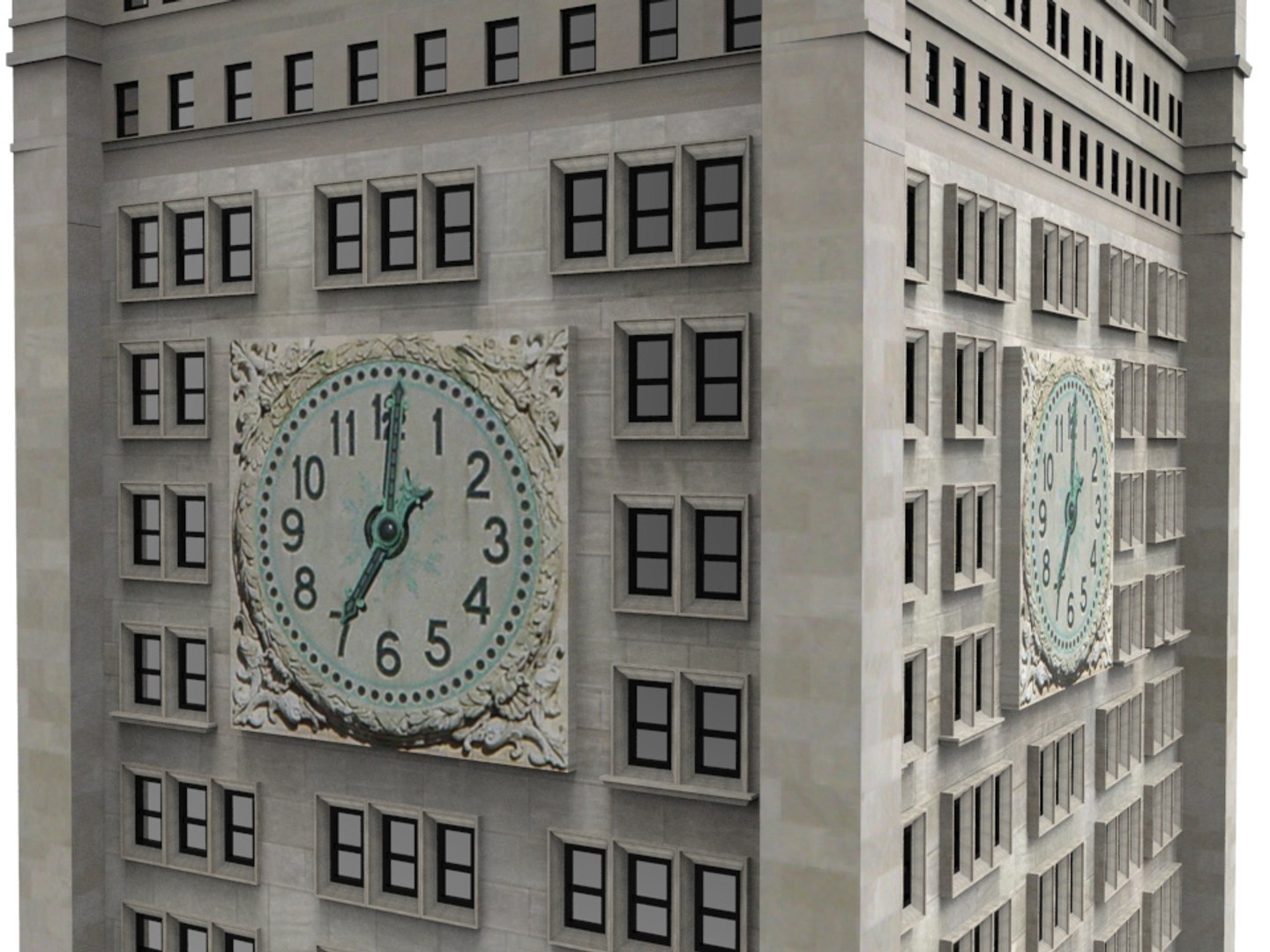 metropolitan life tower 3d obj