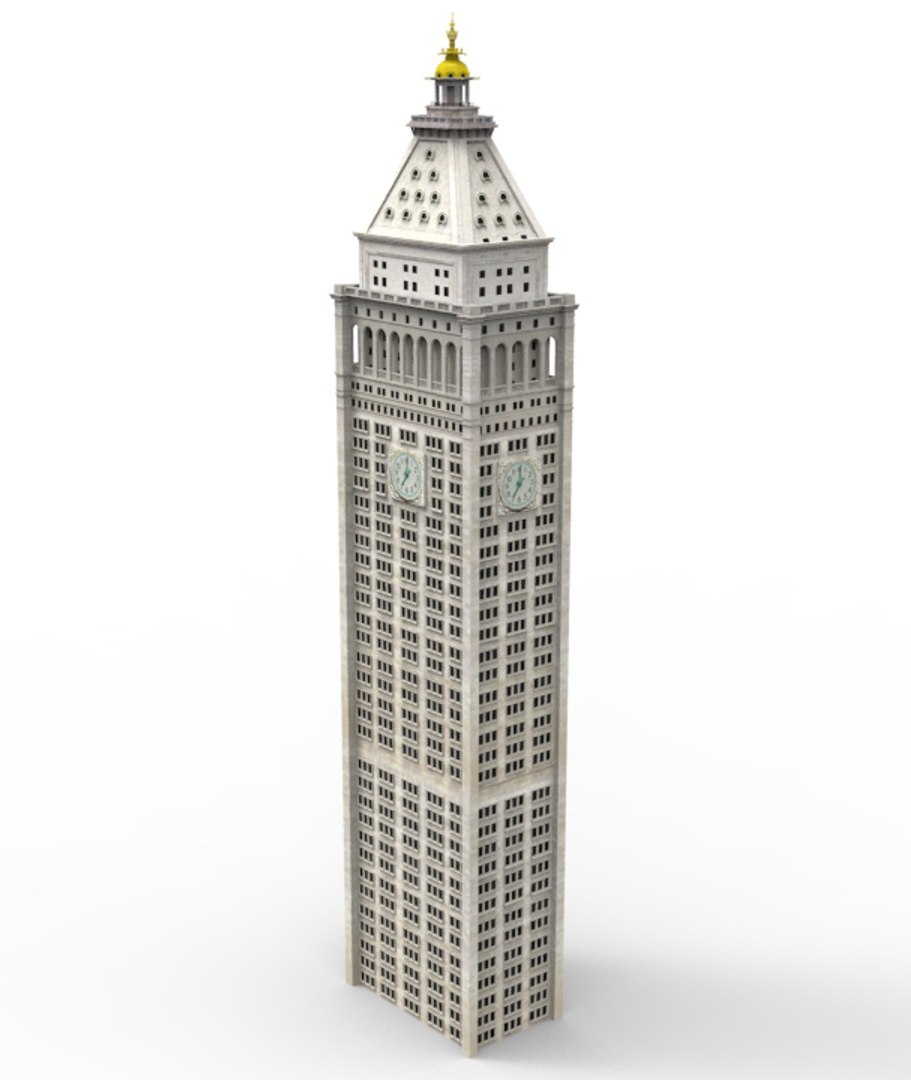 metropolitan life tower 3d obj