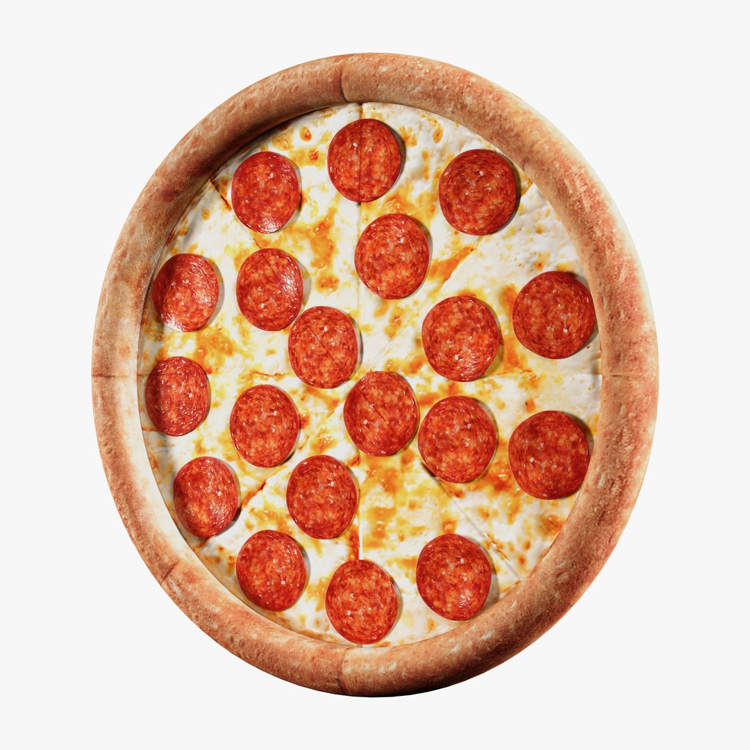 Pizza Pepperoni 3D Model - TurboSquid 2343730