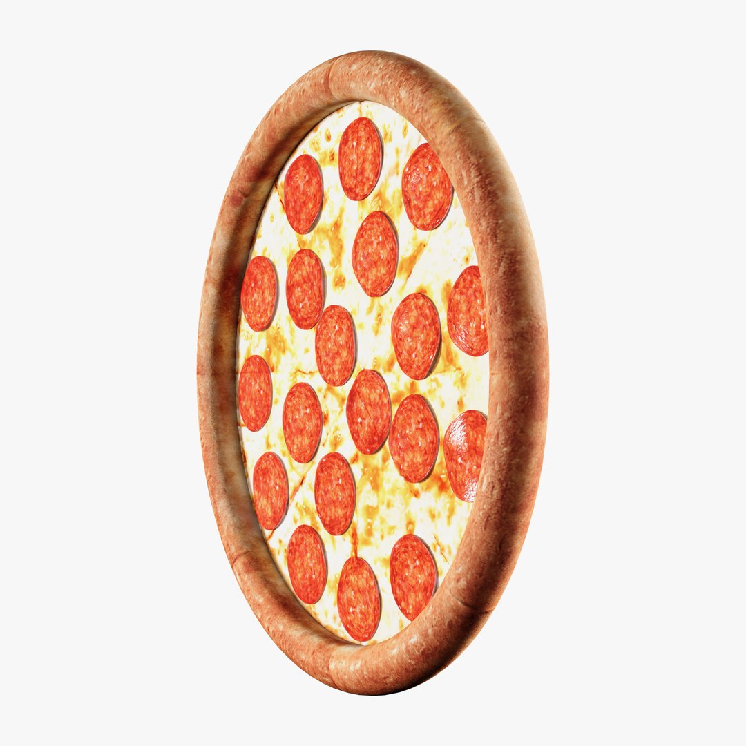 Pizza Pepperoni 3D Model - TurboSquid 2343730