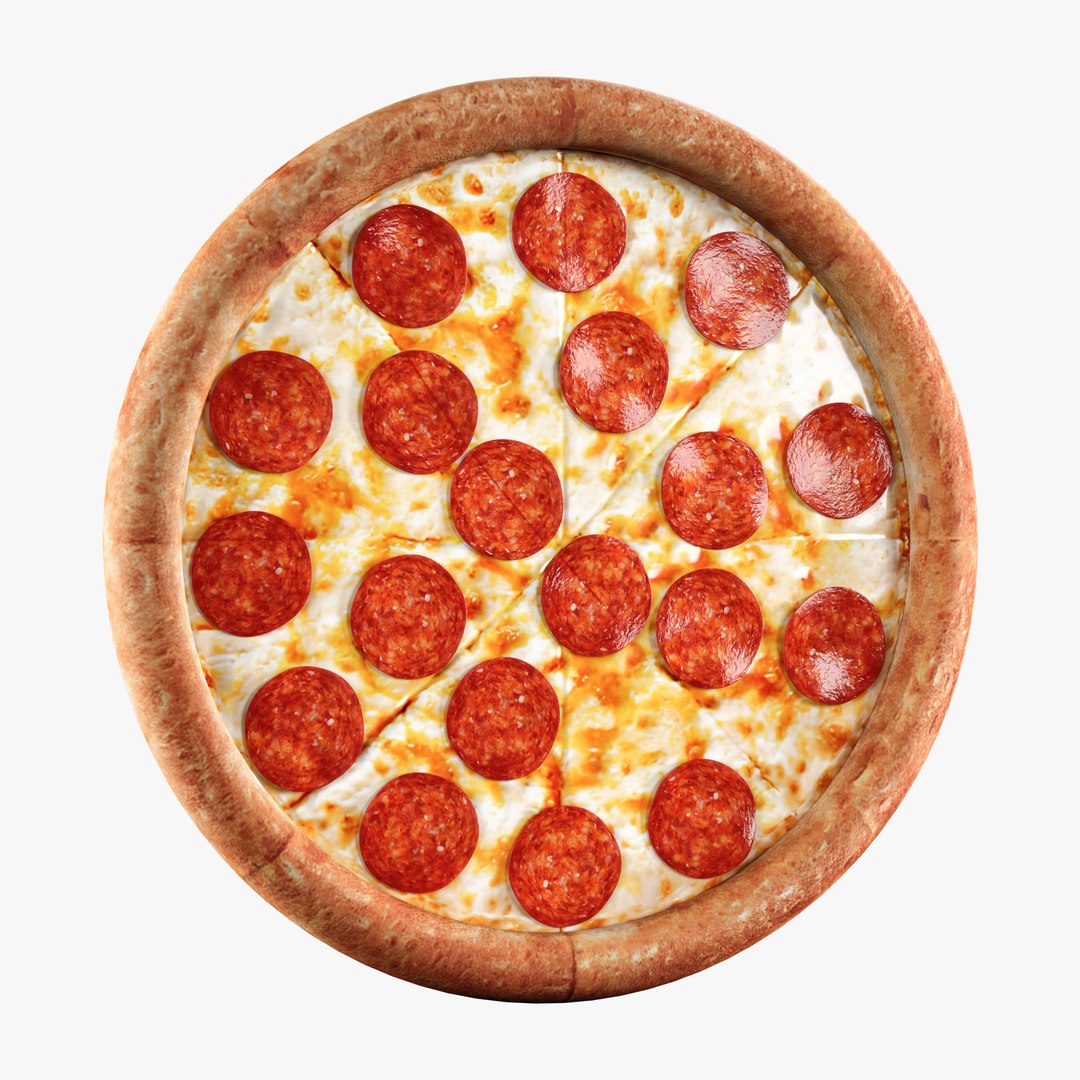 Pizza Pepperoni 3D Model - TurboSquid 2343730