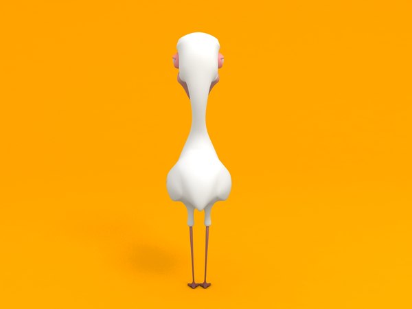 Ducky cartoon character 3D model - TurboSquid 1159619