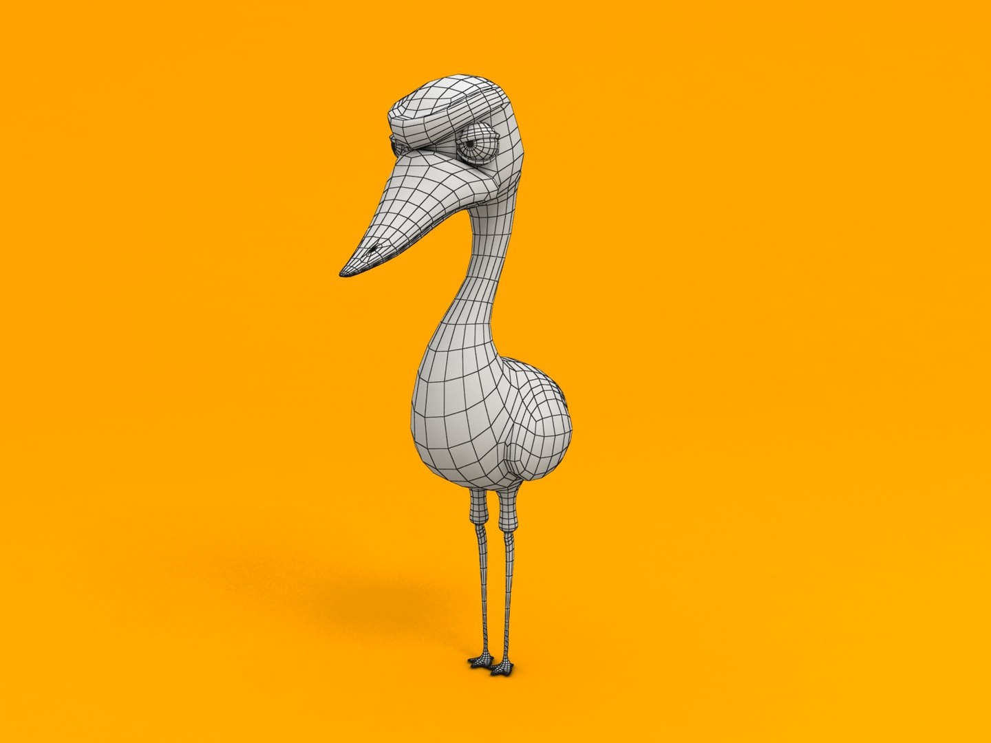 Ducky Cartoon Character 3D Model - TurboSquid 1159619