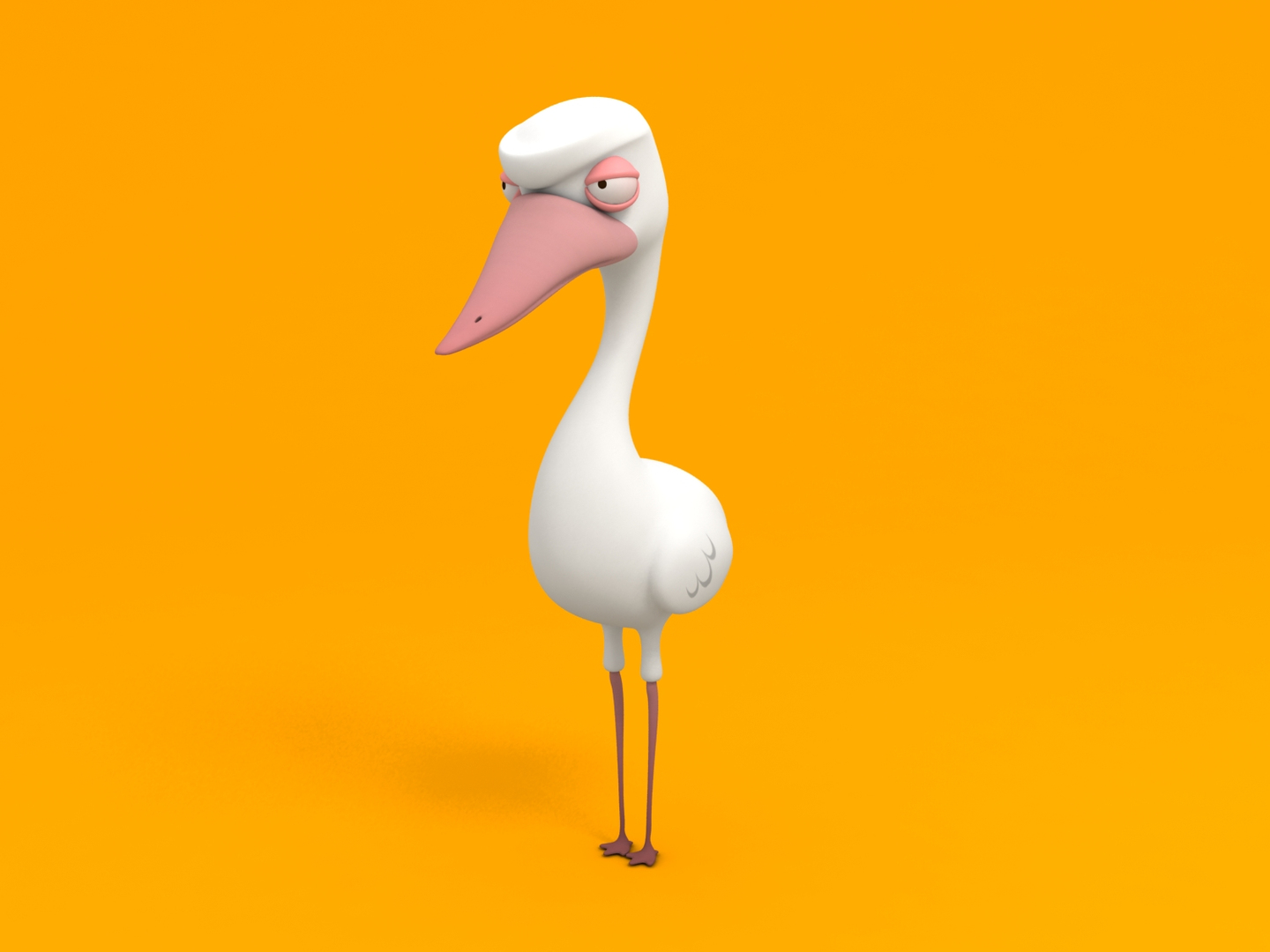 Ducky cartoon character 3D model - TurboSquid 1159619