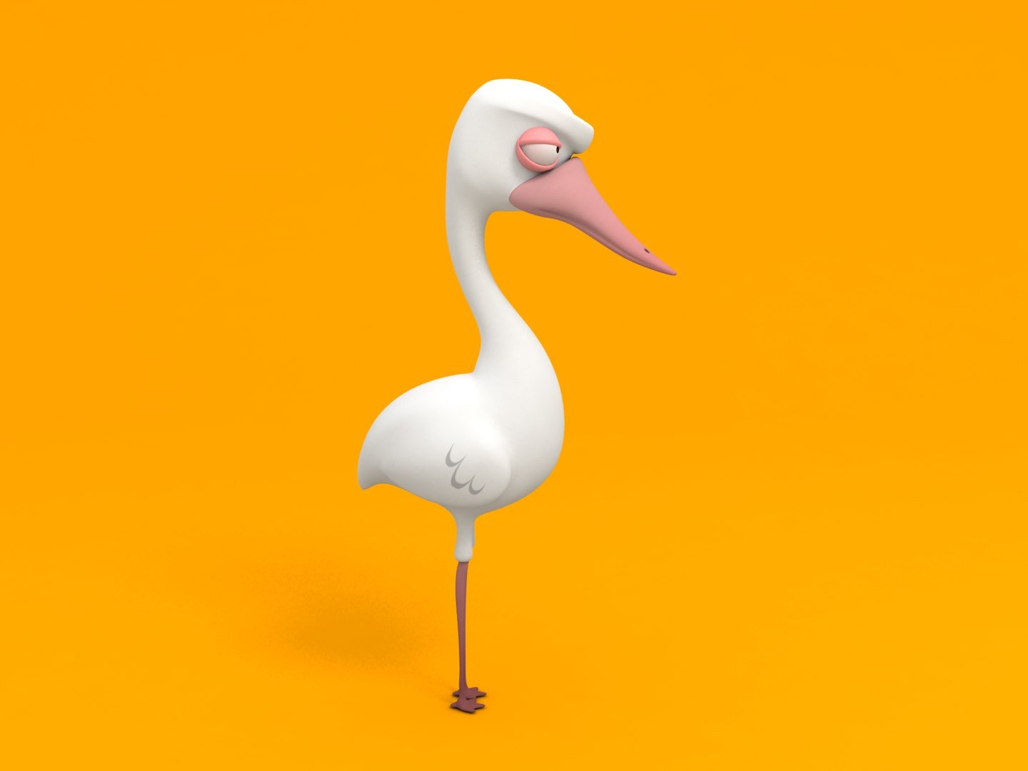 Ducky Cartoon Character 3D Model - TurboSquid 1159619