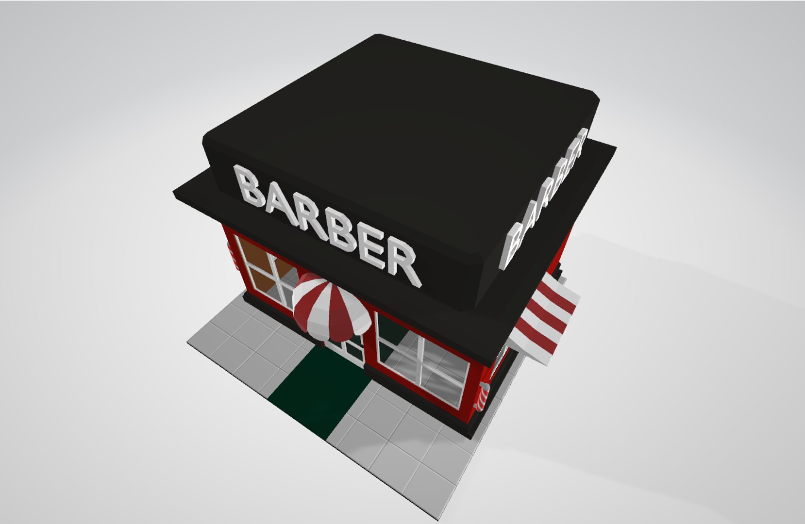 Barber Shop 3D Model - TurboSquid 1596637