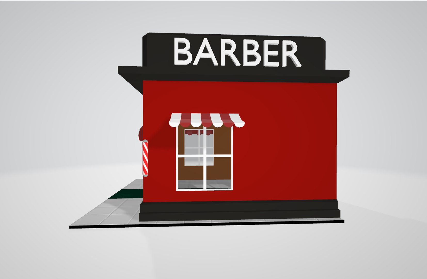 Barber Shop 3D Model - TurboSquid 1596637