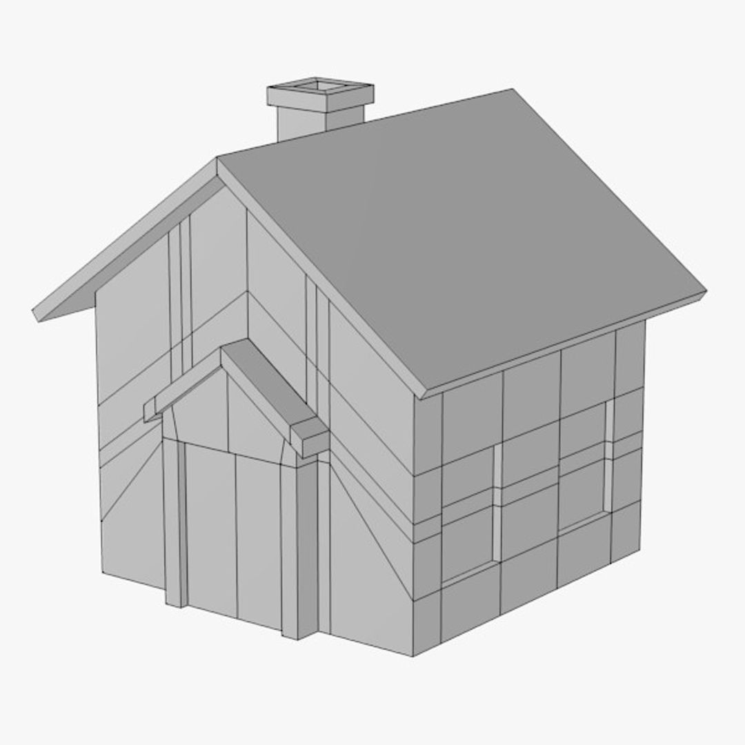 maya simple cartoon house