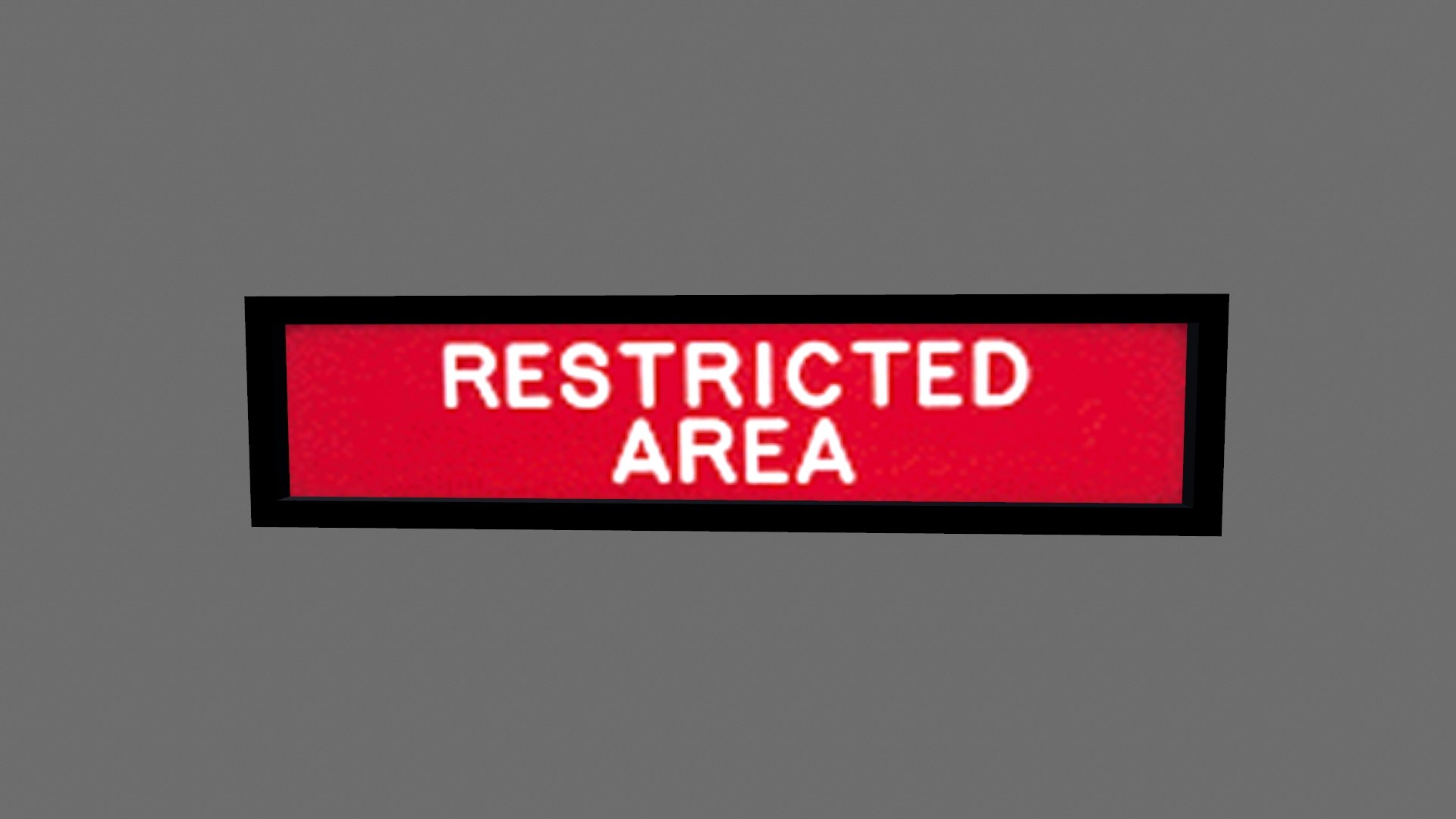 3D Restricted Area - TurboSquid 2331833
