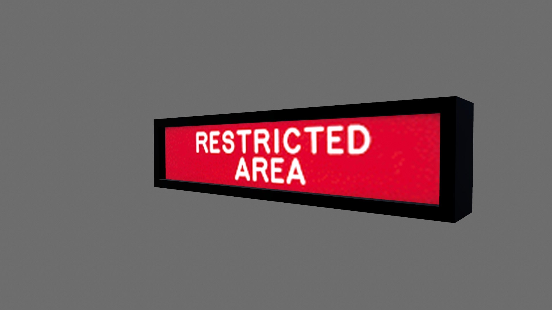 3D Restricted Area - TurboSquid 2331833