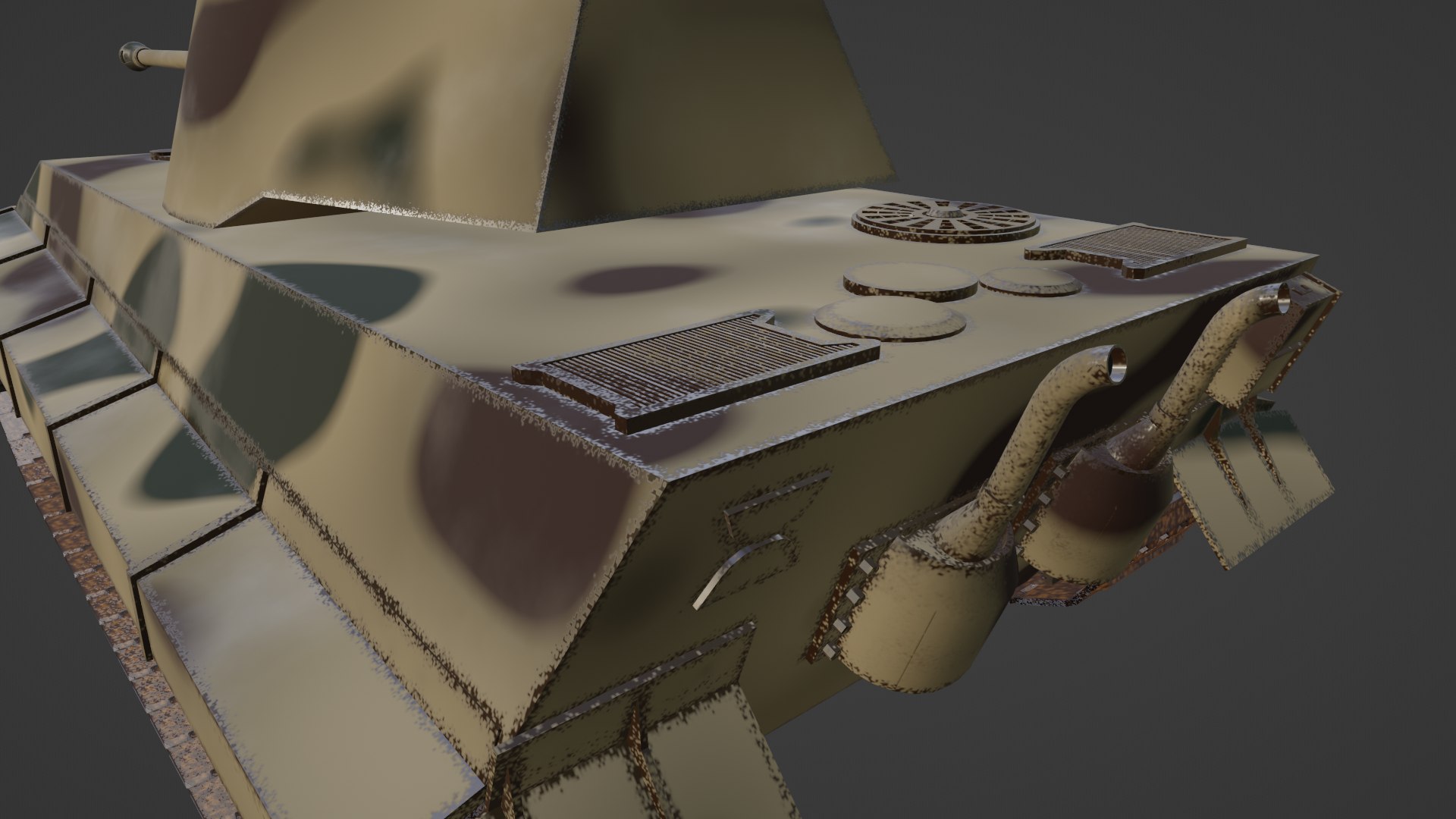 3D Tiger Tank II - TurboSquid 2218668