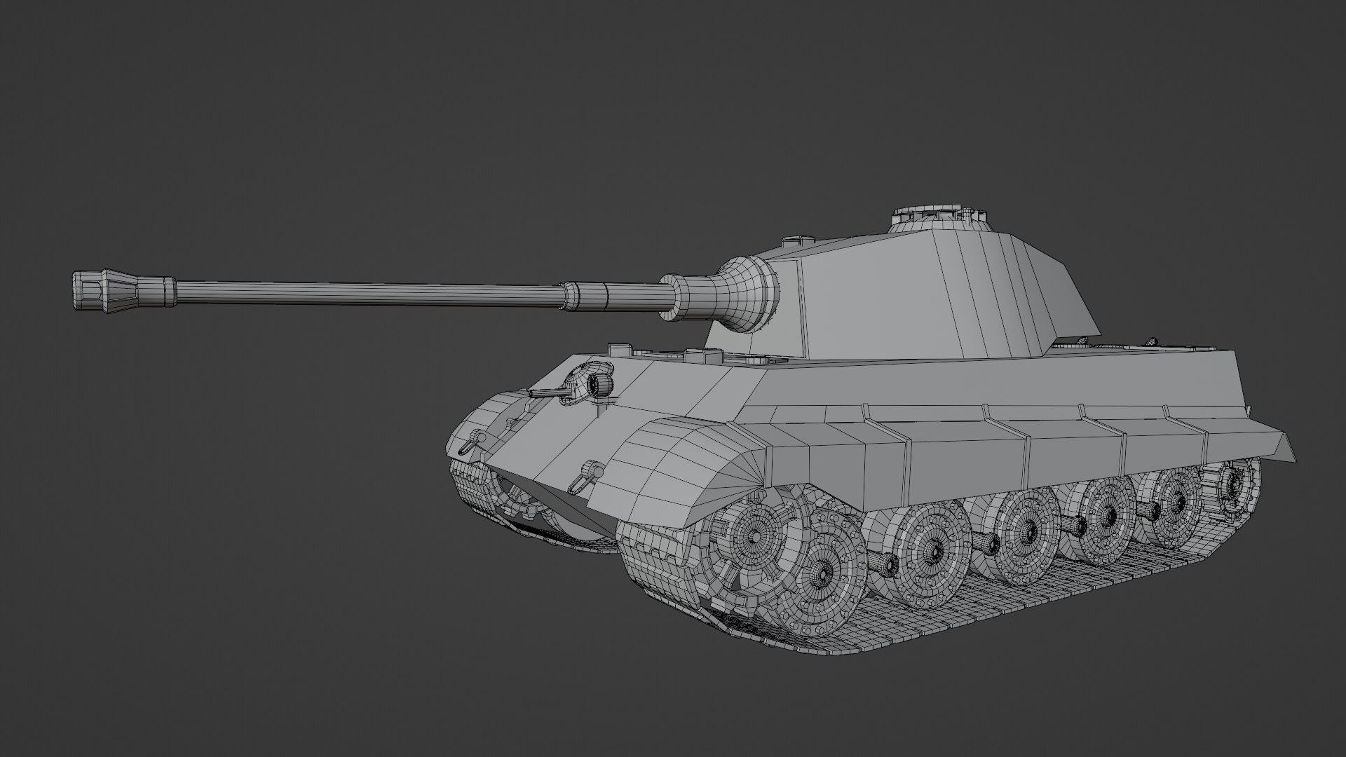 3D Tiger Tank II - TurboSquid 2218668