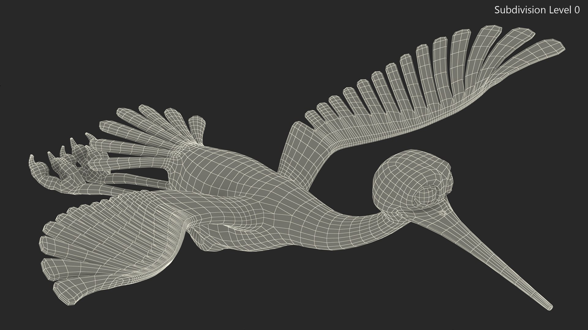 3D Flying Pose Cartoon Stork - TurboSquid 2079669