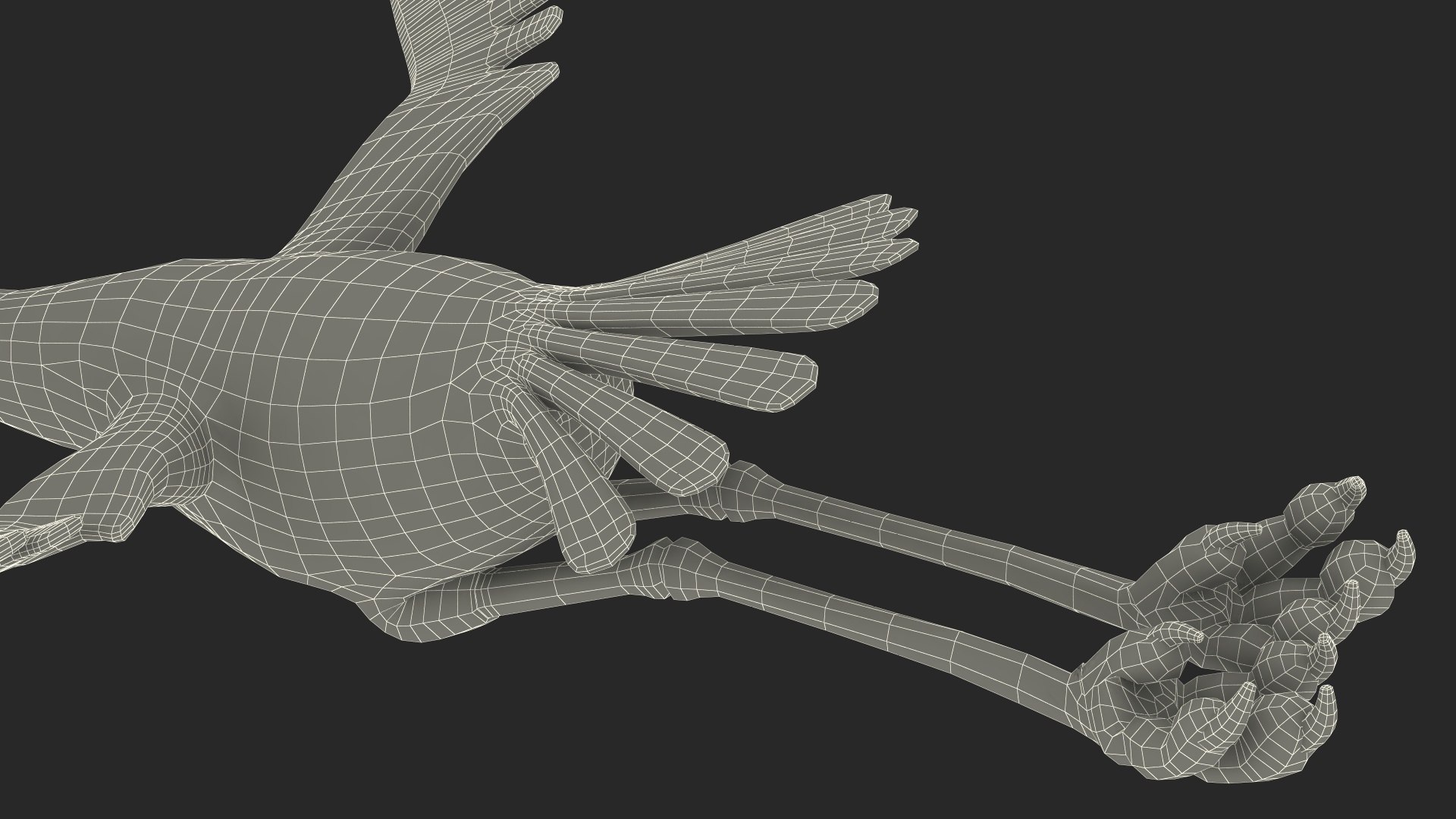 3D Flying Pose Cartoon Stork - TurboSquid 2079669