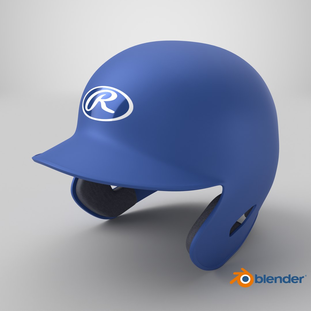 Baseball Batting Helmet 01 3D Model - TurboSquid 2208114