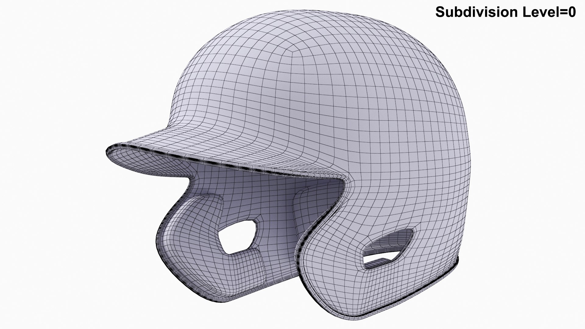 Baseball Batting Helmet 01 3D Model - TurboSquid 2208114