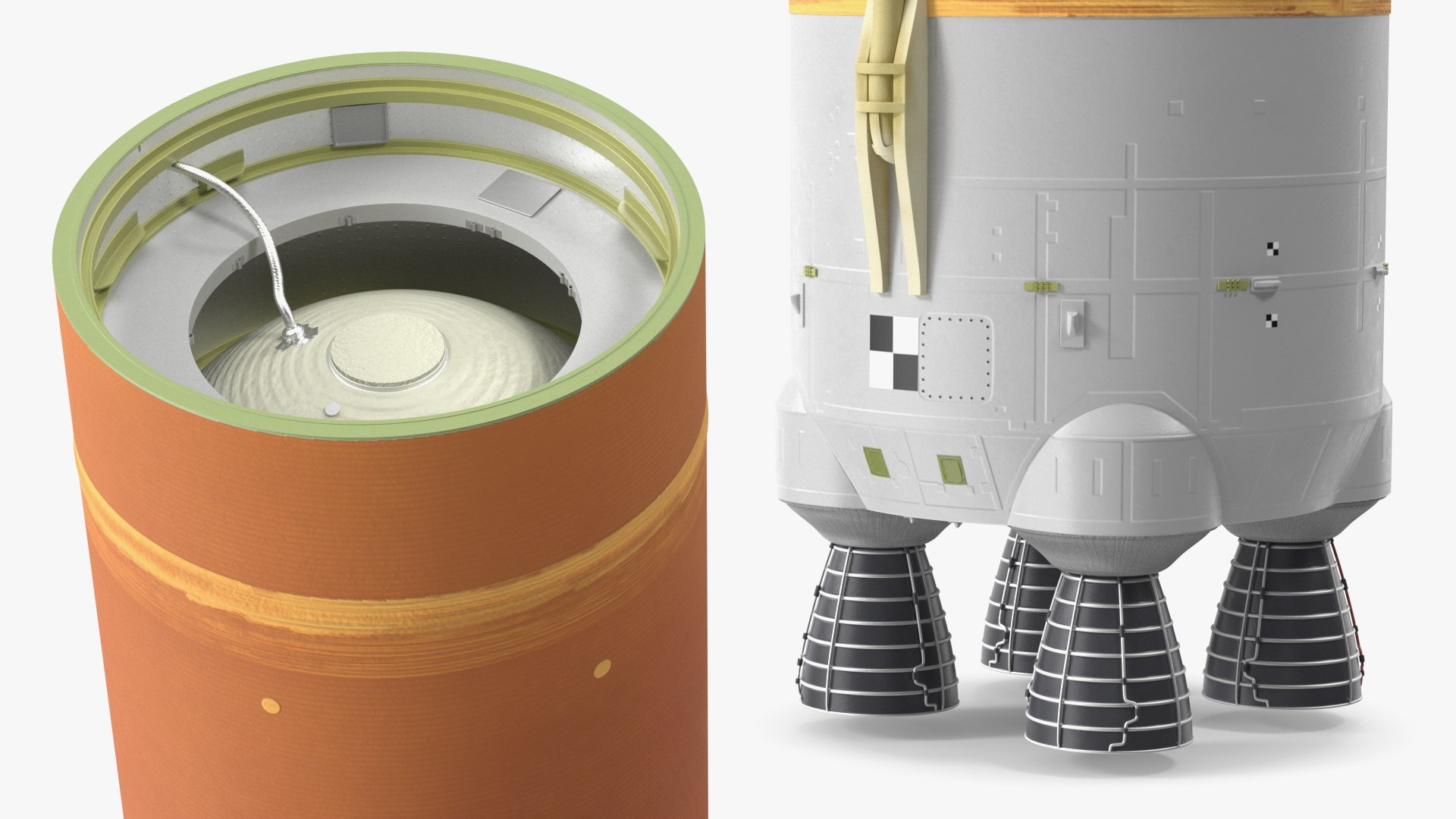 NASA Space Launch System Core Stage 3D model - TurboSquid 2050972