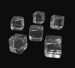 Low Poly Ice Cube 3D Models For Download | TurboSquid