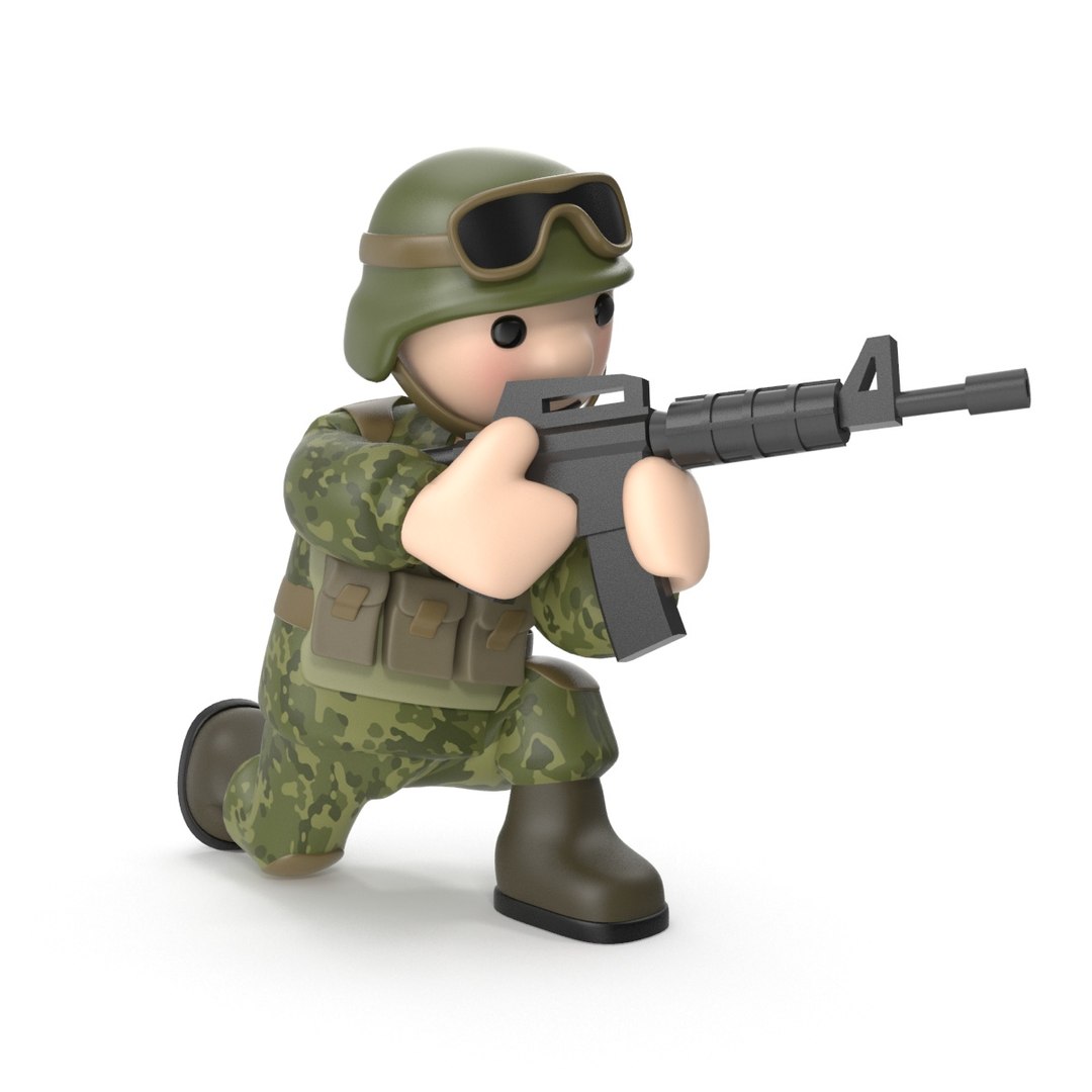 3D Model Soldier Puppet Weapons - TurboSquid 1496242
